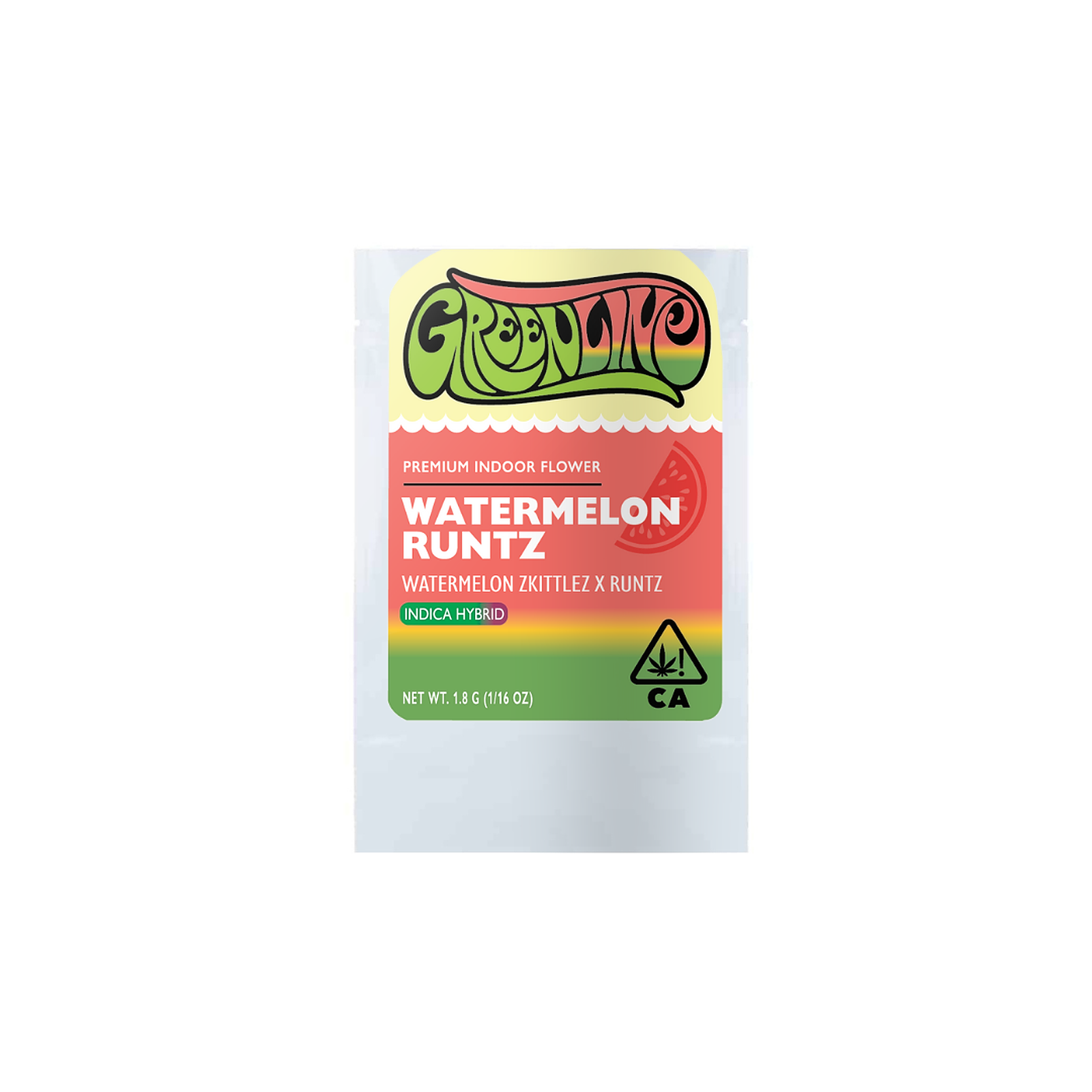 Greenline: Watermelon Runtz Teenth 1/16 (1.8G) | Leafly