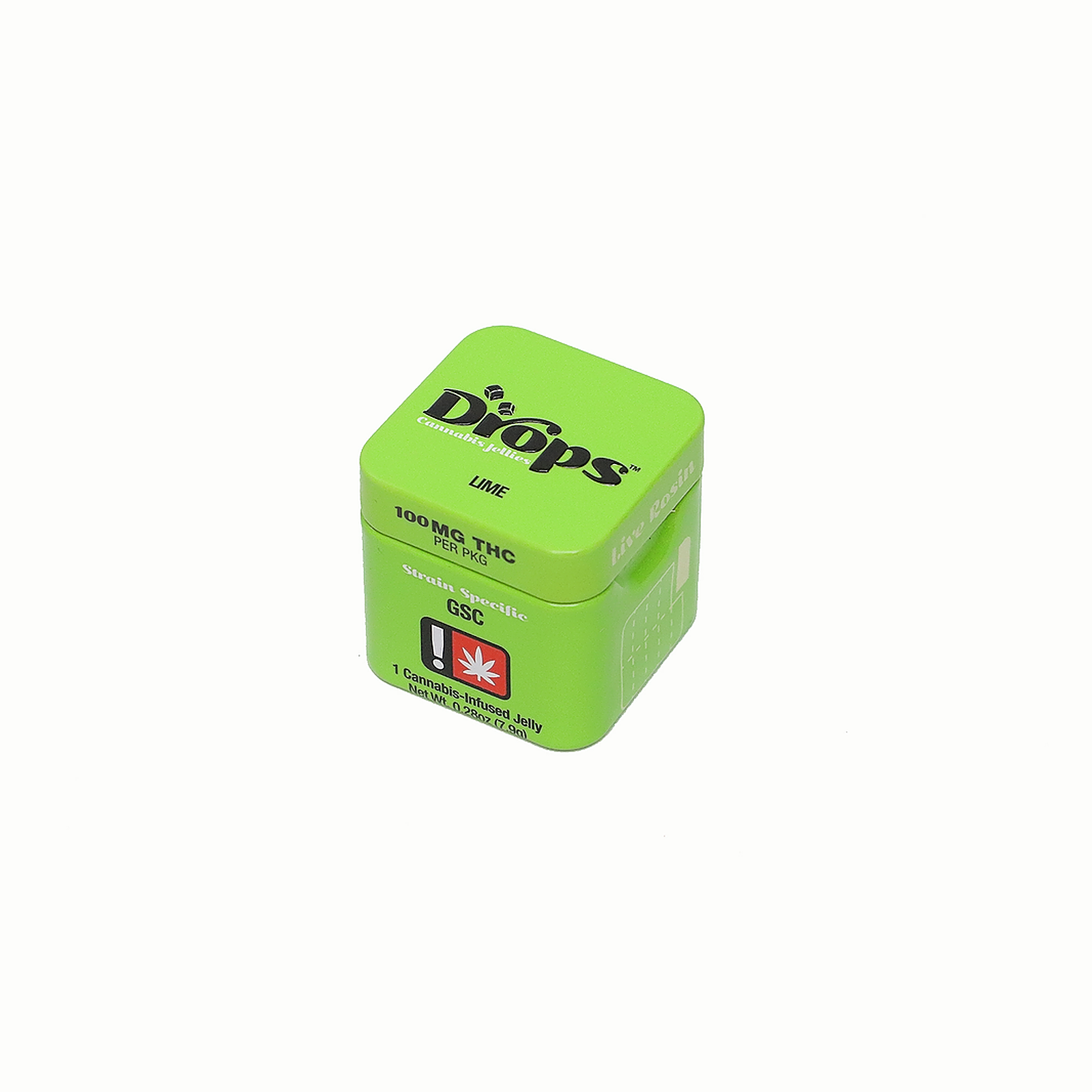 Drops: Lime Jelly 100mg THC | Single | Leafly