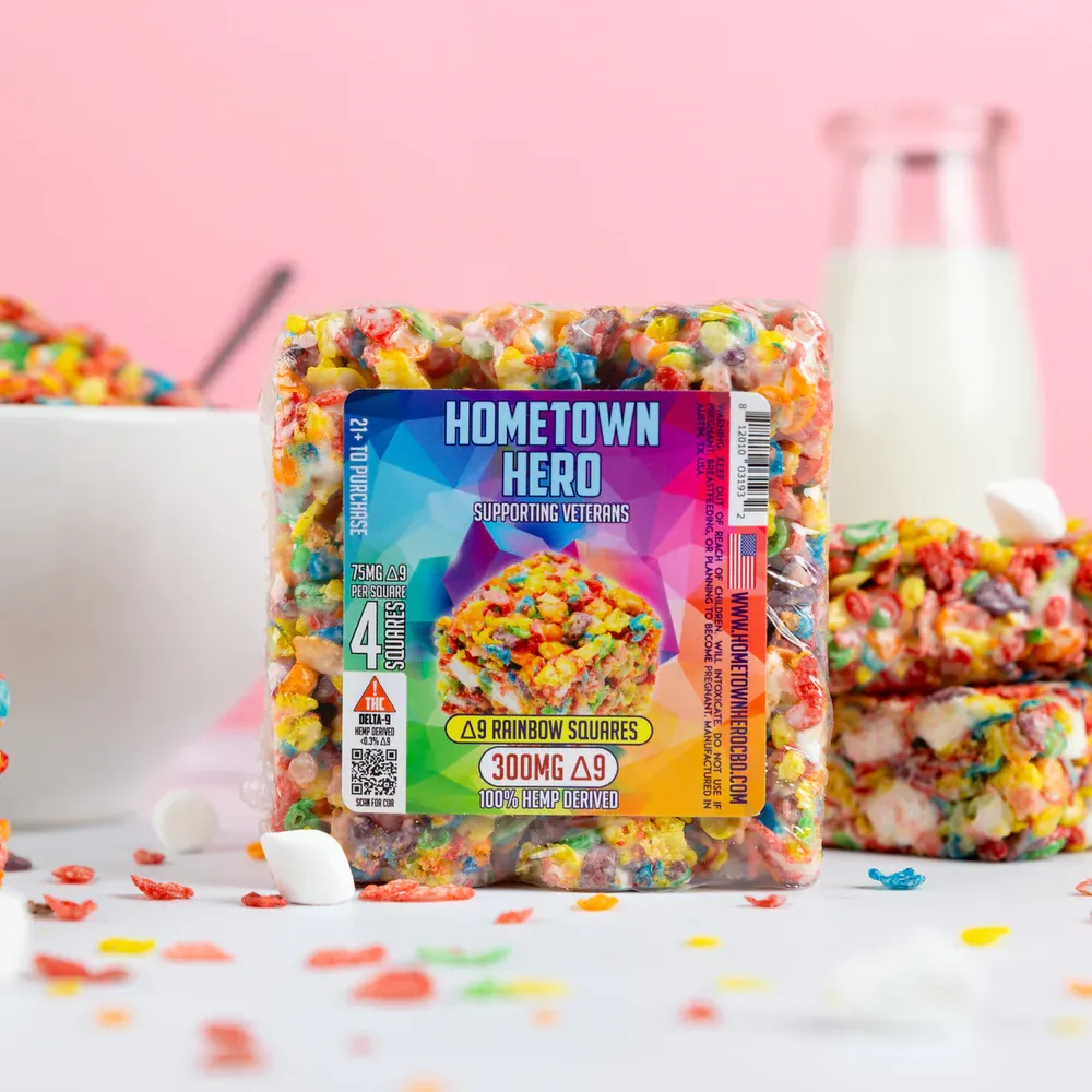 Hometown Hero: Delta 9 Squares (Rainbow) | Leafly