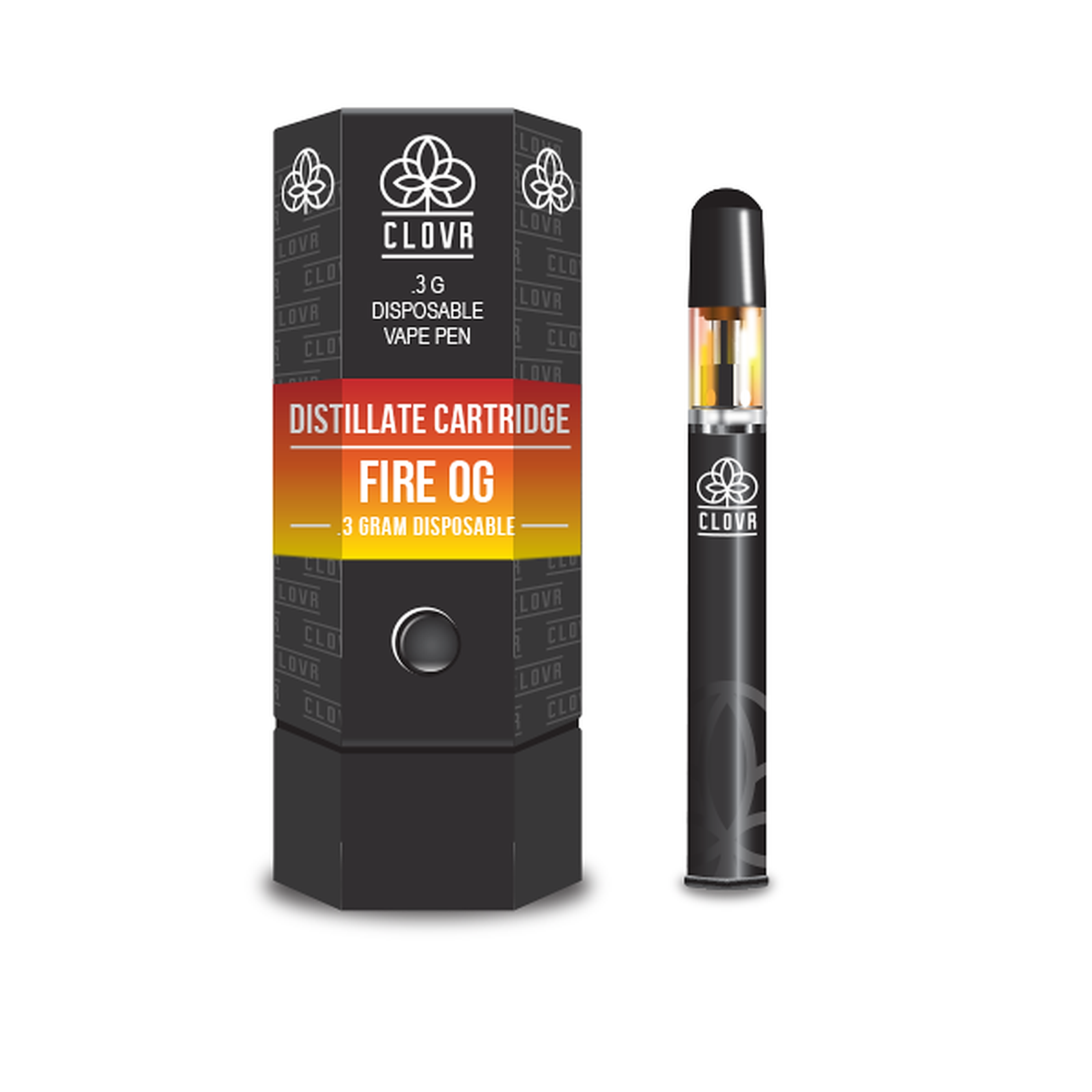 CLOVR: CLOVR - disposable vape pen - 300 mg - distillate - Fire OG | Leafly
