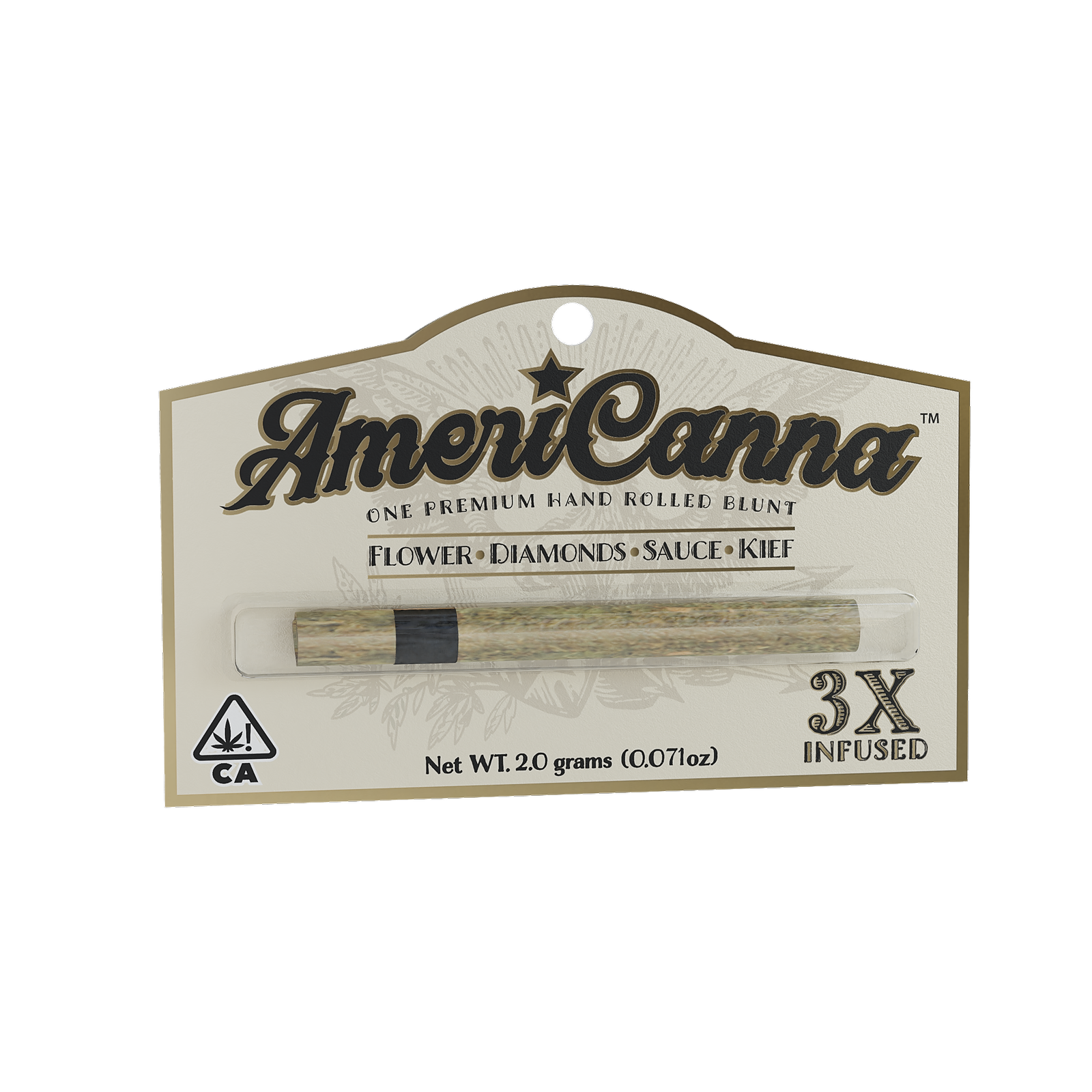 AmeriCanna®: Gorilla Cookies 3X Infused Rolled Blunt, 2g | Leafly