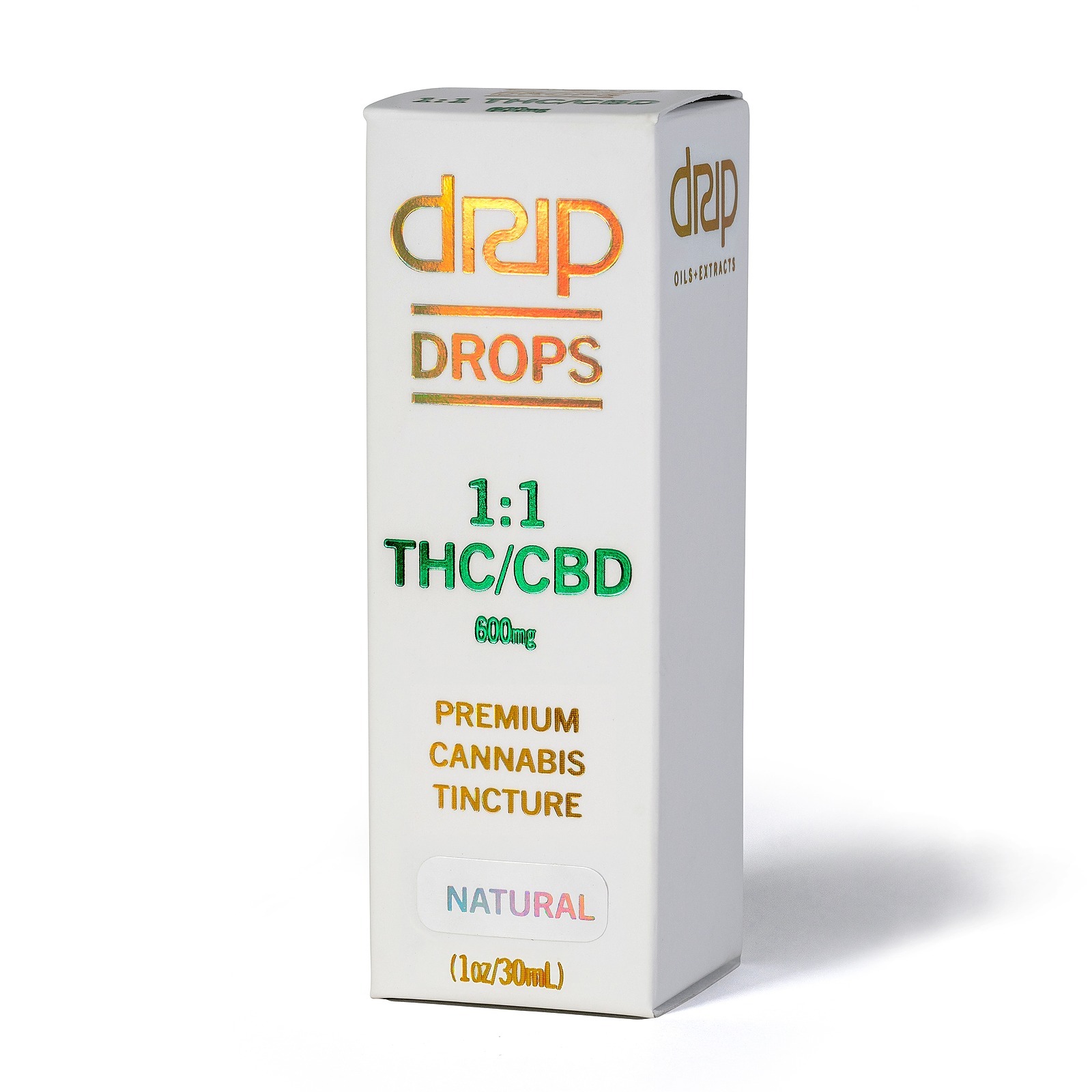 DRIP Oils + Extracts: DRIP DROPS 1:1 THC/CBD Vanilla 600mg | Leafly
