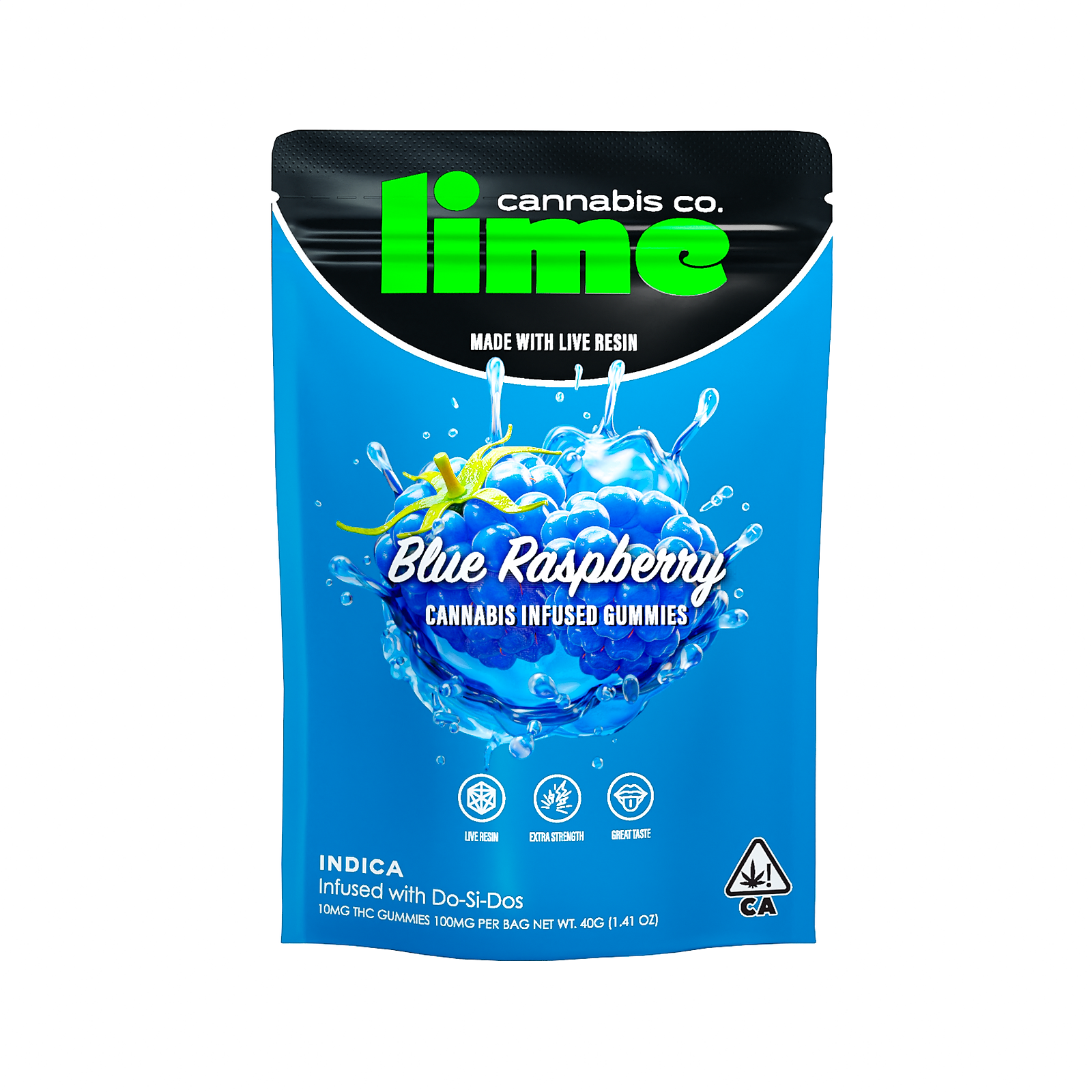 Lime: 100mg Gummies | Blue Raspberry | Leafly