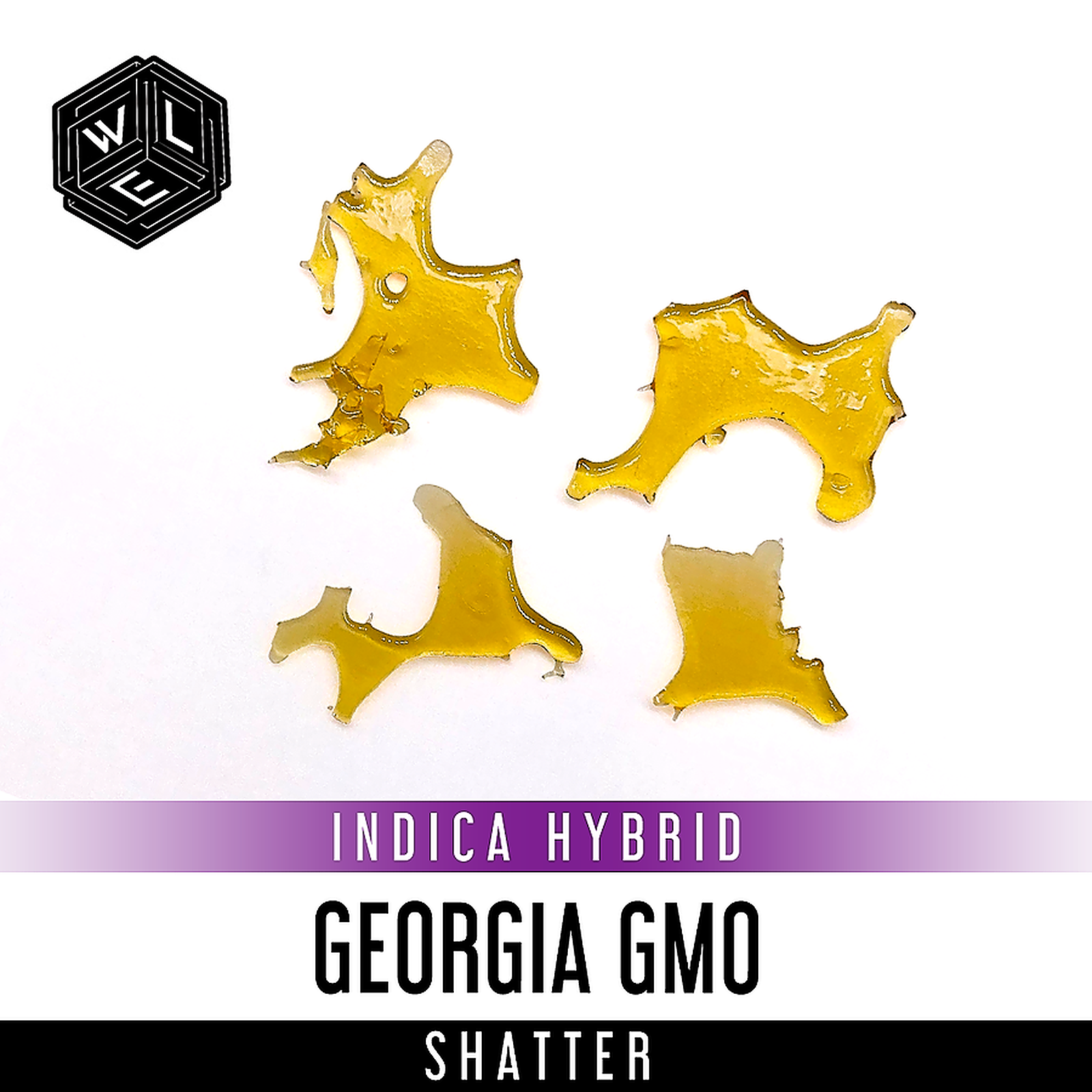 White Label Extracts: Georgia GMO Shatter 1 Gram | Leafly