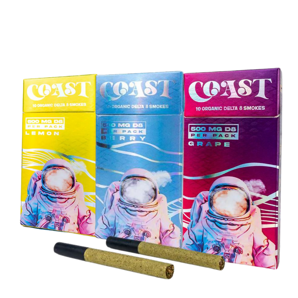 Luxe THC: Delta-8 Smokes by Coast | 10 Pack | Leafly