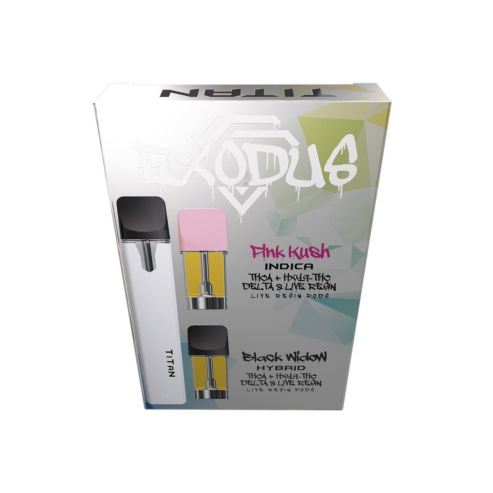 Exodus - Exoclub: Pink Kush & Black Widow Titan 2G Pod Refill THC-A ...