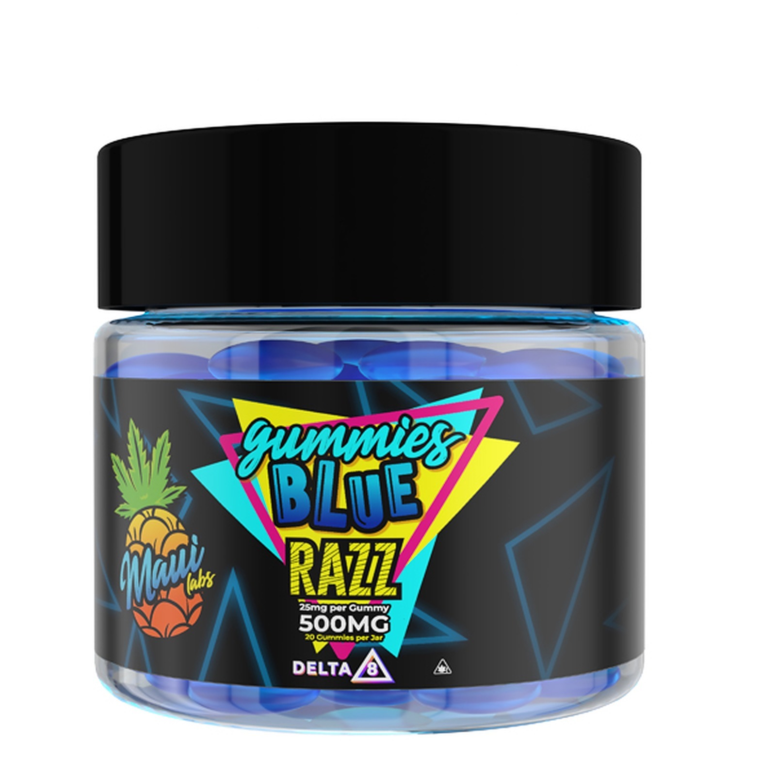 Maui Labs Delta - 8: Maui Labs Delta 8 Blue Razz Gummies 20cnt 500mg ...