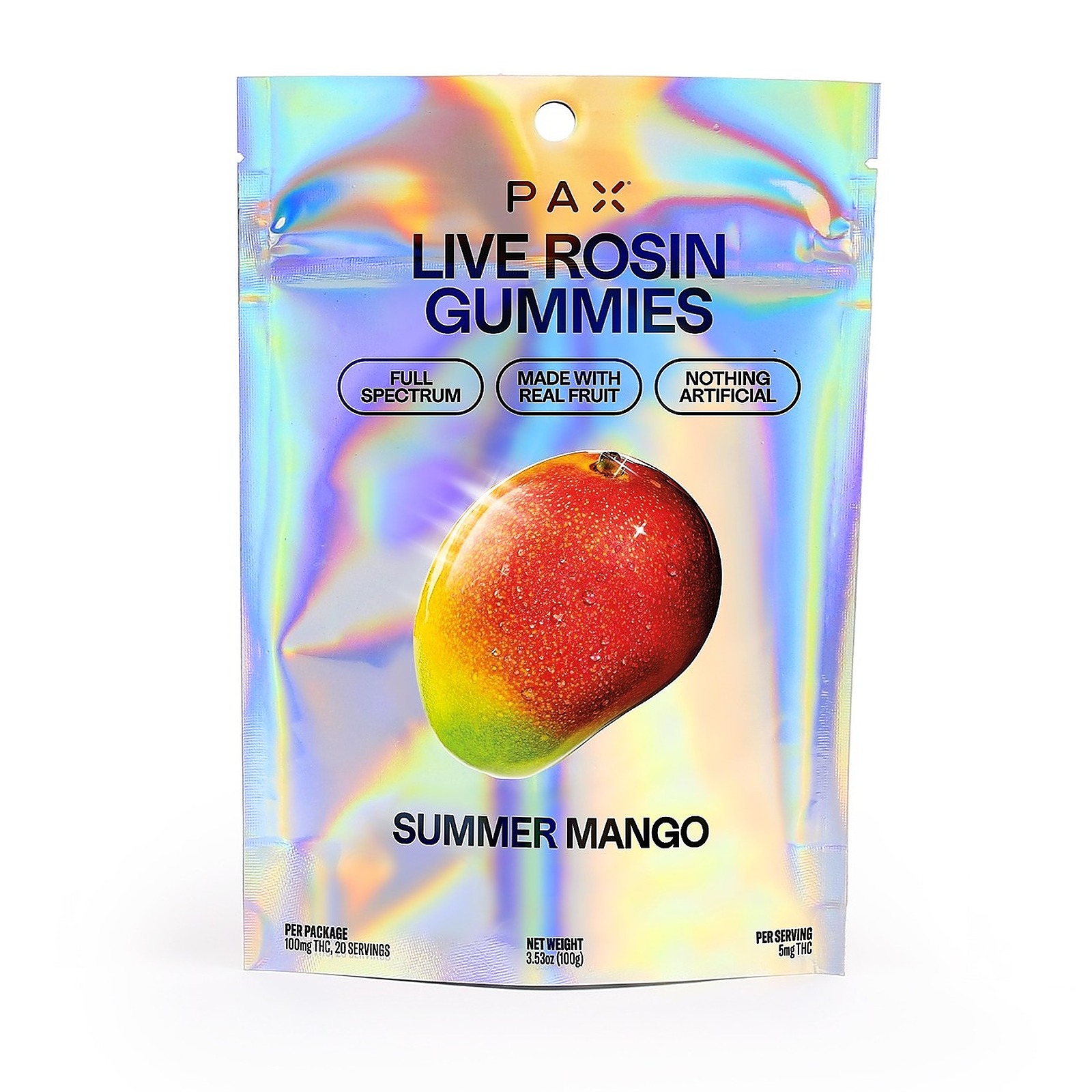 PAX®: PAX Live Rosin Gummies - Summer Mango [20pk] (100mg) | Leafly