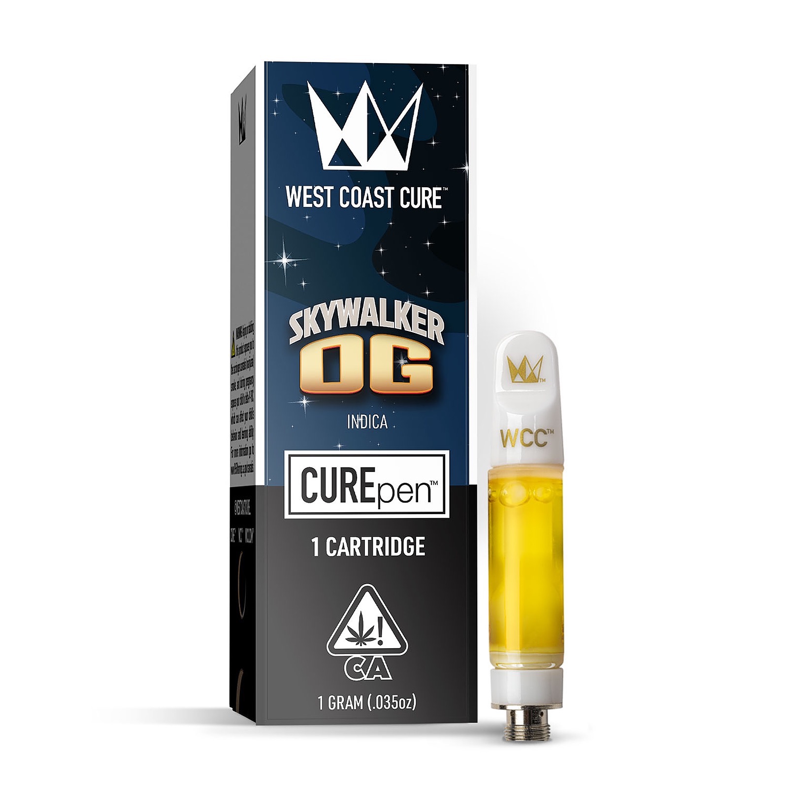 West Coast Cure: Skywalker OG CUREpen Cartridge - 1g | Leafly