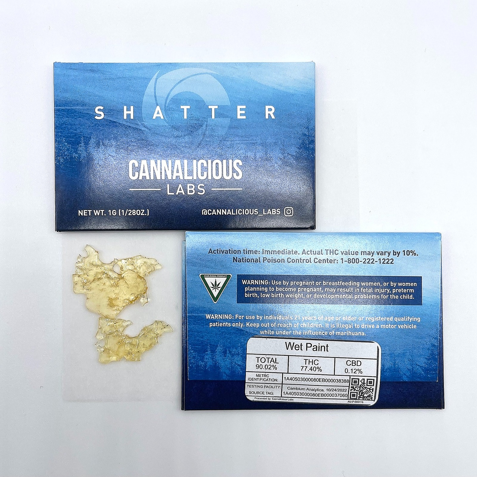 Cannalicious Labs: Wet Paint Shatter 1.0 g | Leafly