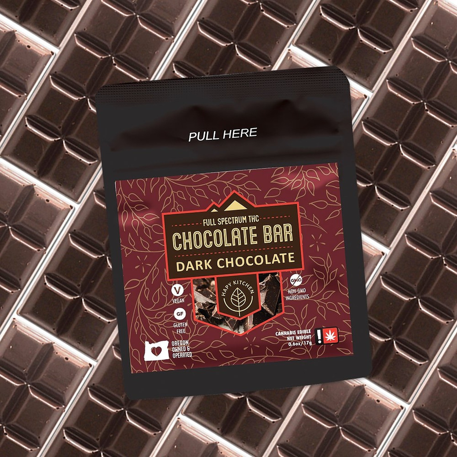 Hapy Kitchen: Dark Chocolate Bar 50mg | Leafly Hapy Kitchen: Dark Chocolate Bar 50mg | Leafly