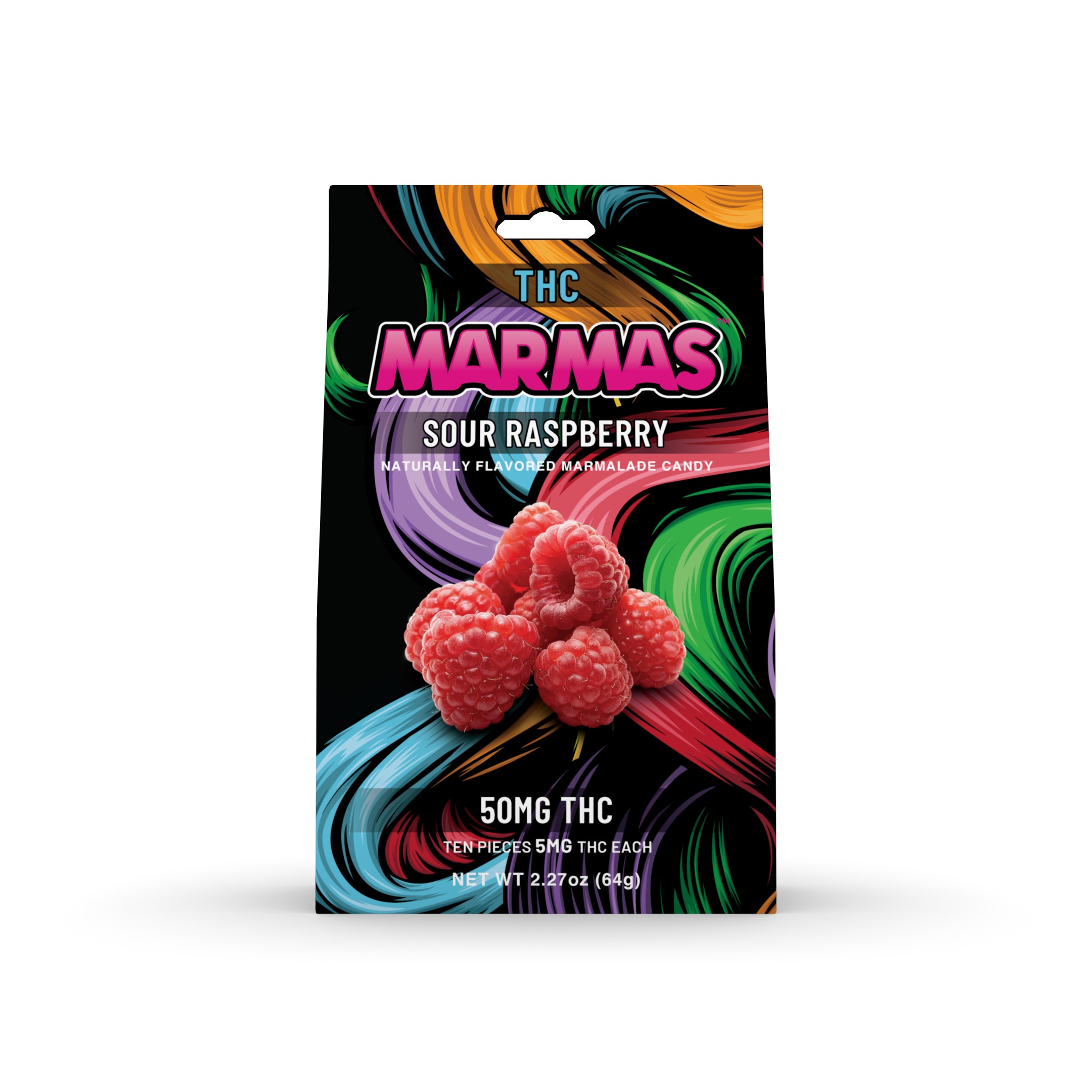 Marmas: Sour Raspberry 50mg 10-pack | Leafly
