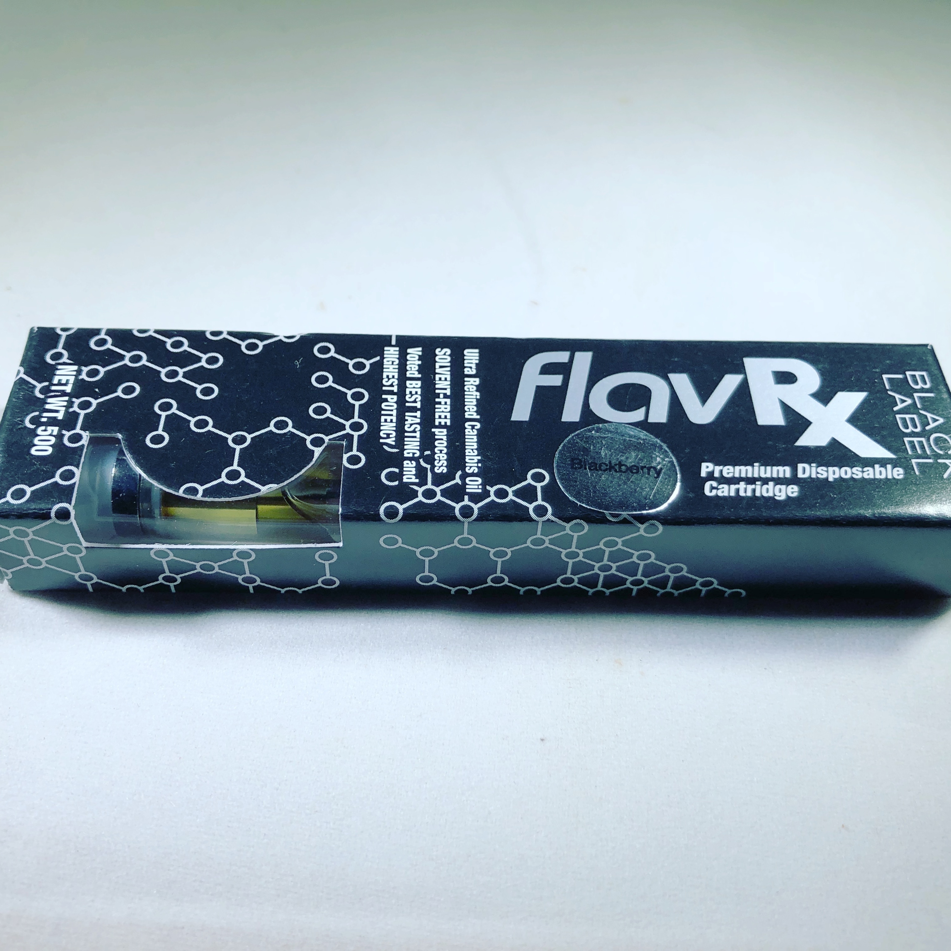 Marks Organix: 500mg Flav RX Blackberry Kush Cartridge | Leafly