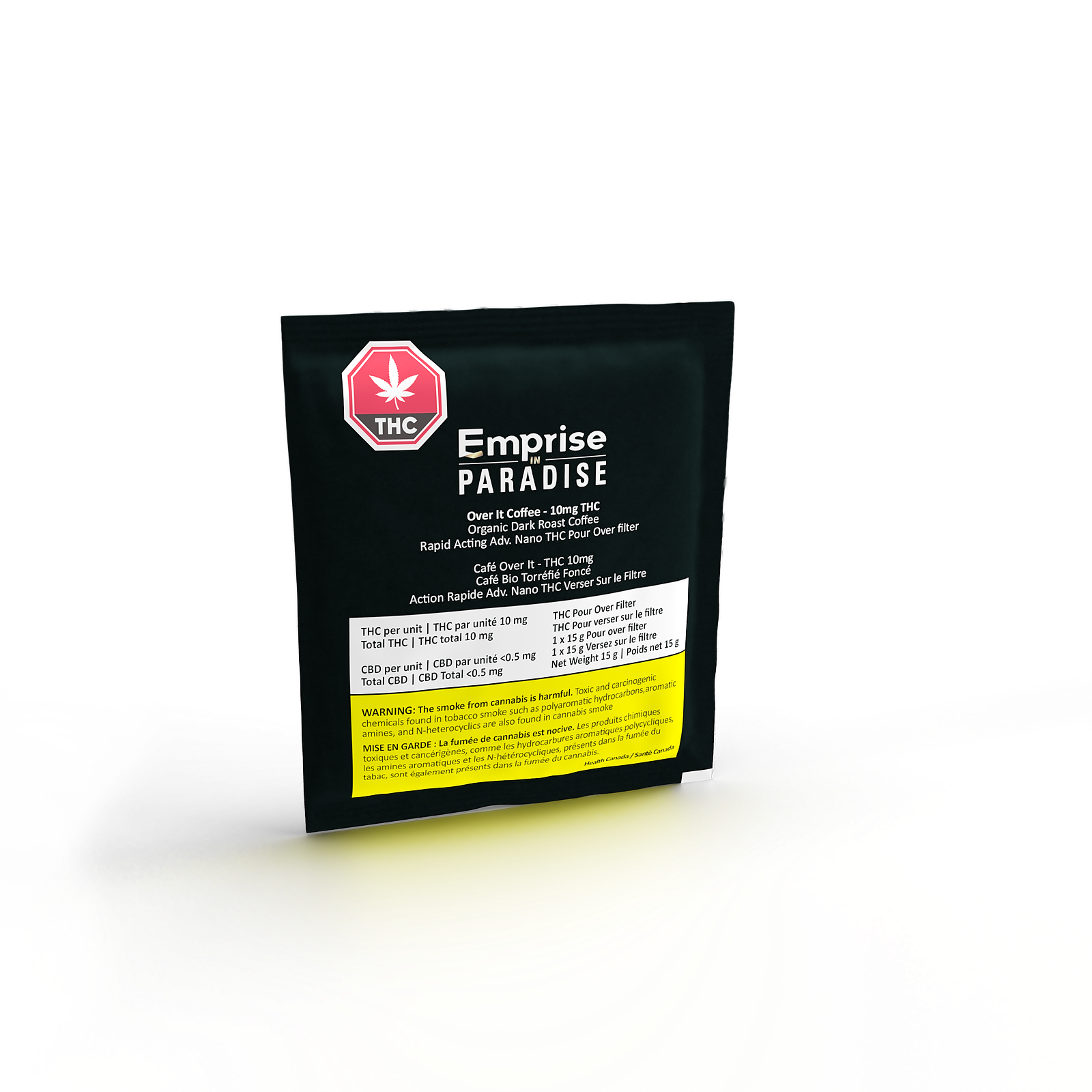 Emprise Canada: Over It Organic Coffee - 10mg Rapid Nano THC | Leafly