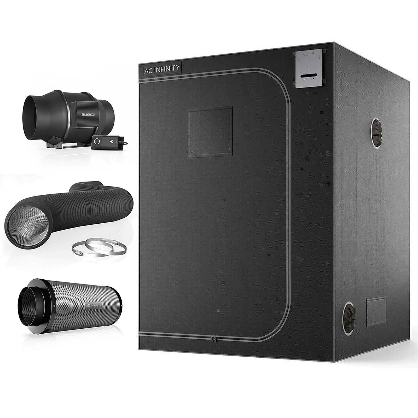 Happy Hydro: AC Infinity Tent & Ventilation Kit | 5’ x 5’ | Leafly