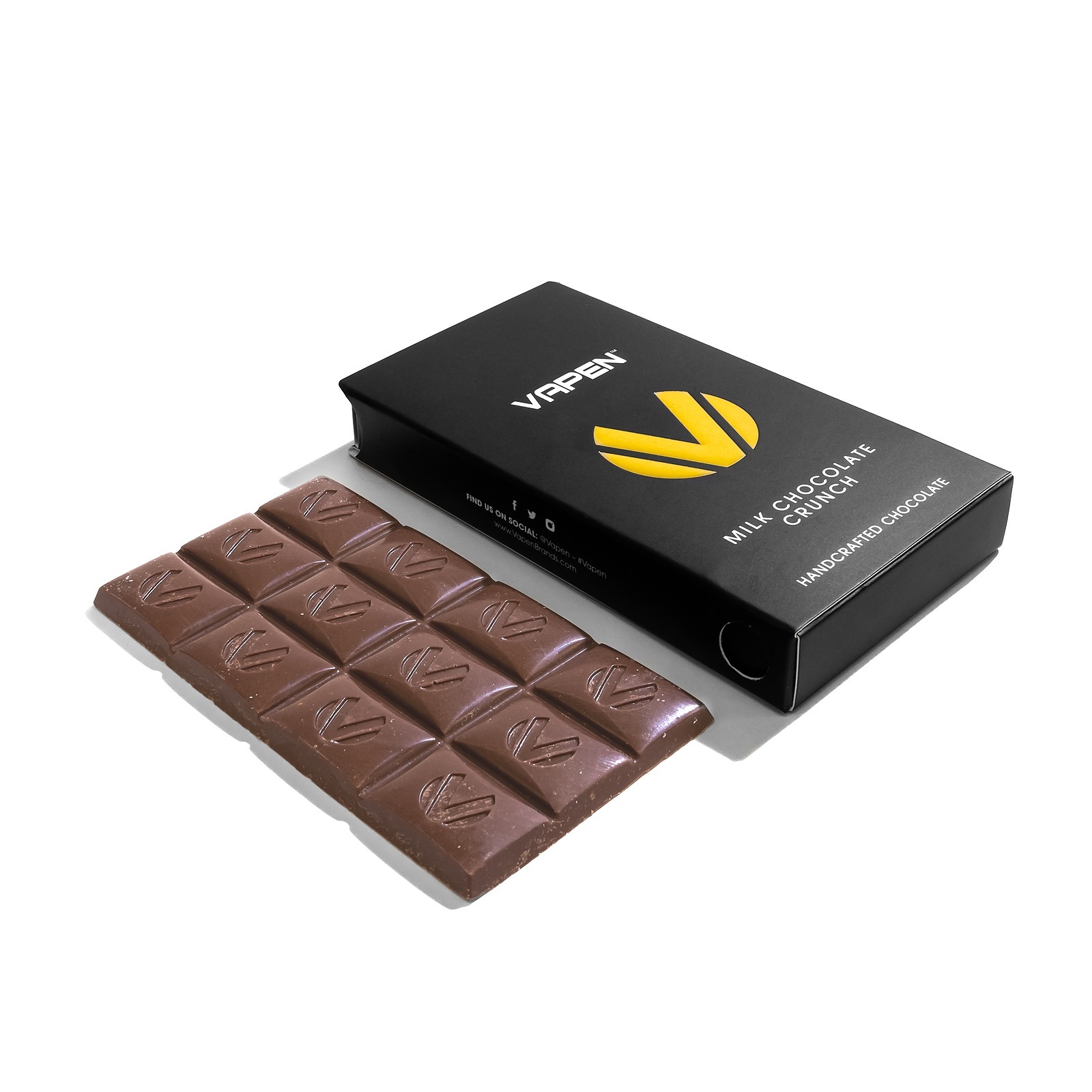 Vapen: Milk Chocolate Crunch Bar 120mg | Leafly