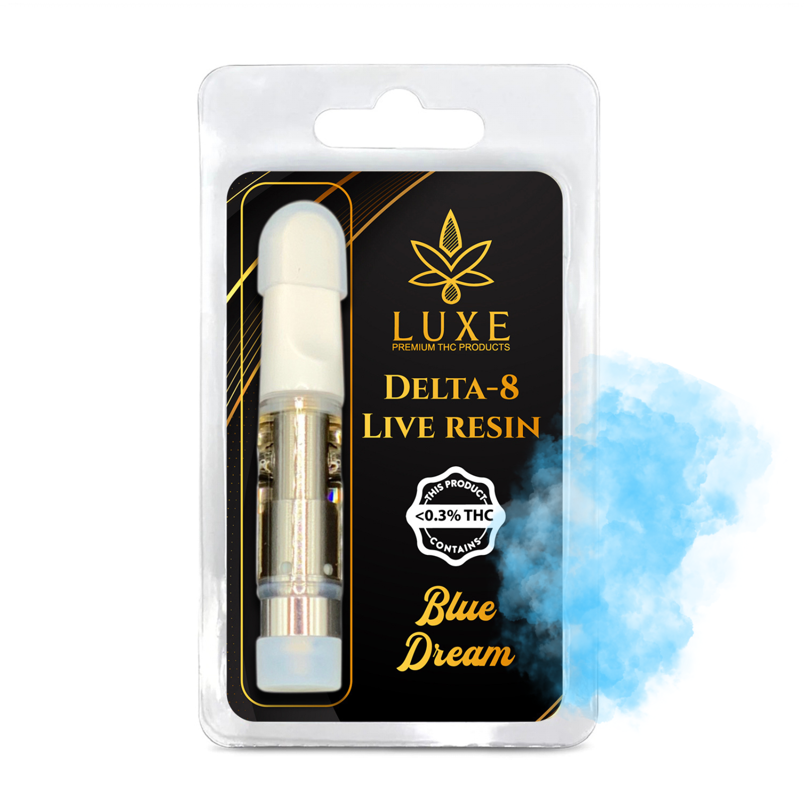 Luxe THC: Blue Dream Delta-8 Vape Cart | 1ml | Leafly