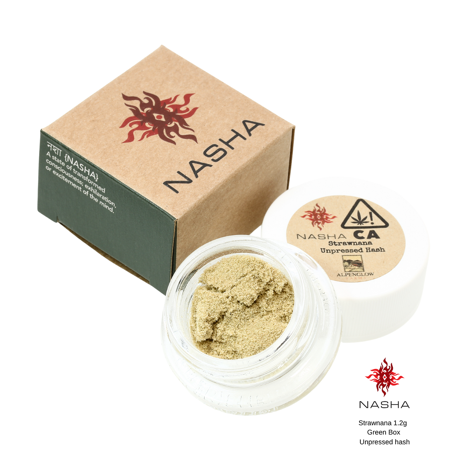 NASHA: Strawnana 1.2g Green Unpressed Hash | Leafly