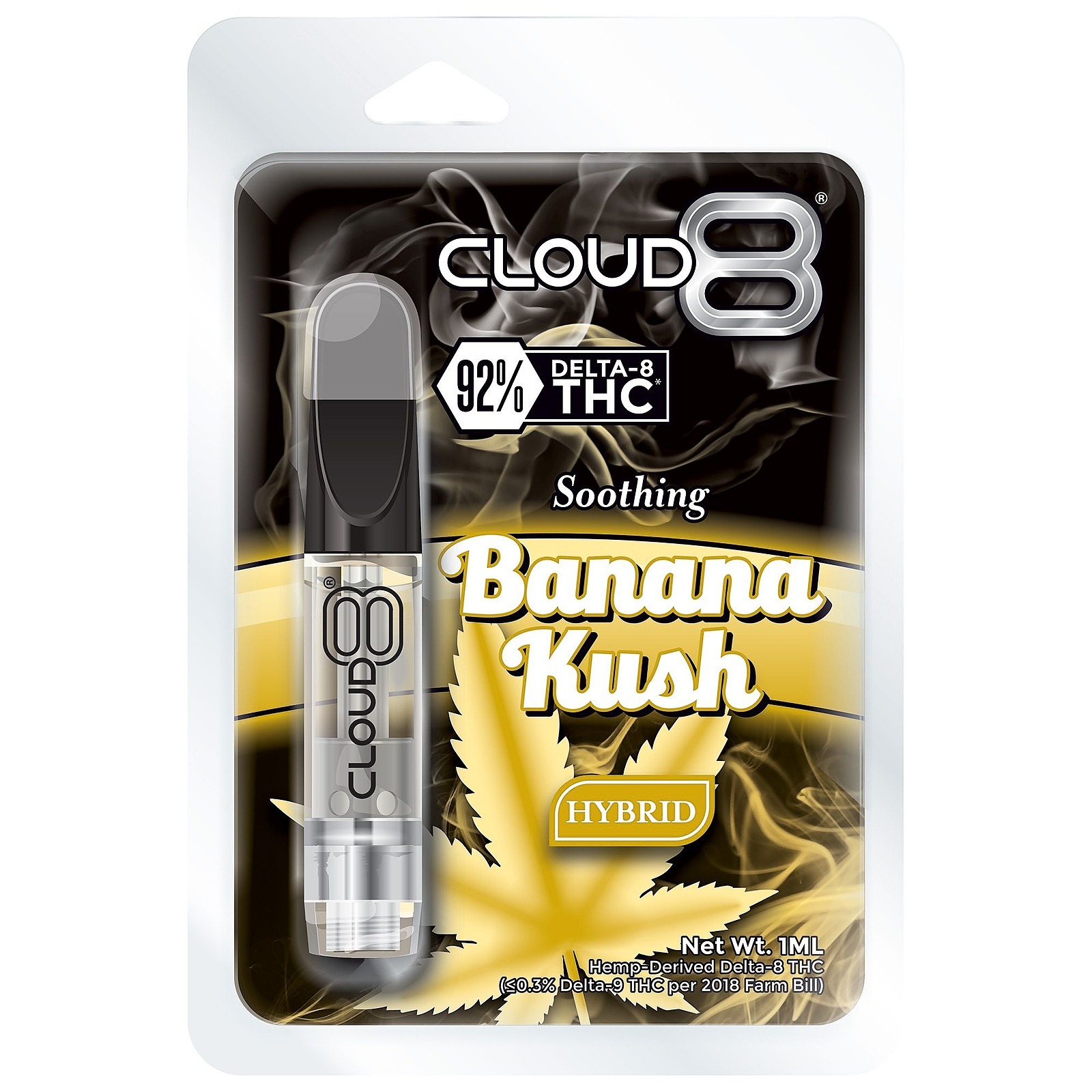 Cloud 8 Delta-8 THC: Cloud 8 - Delta 8 - Banana Kush - 1ML Cartridge ...