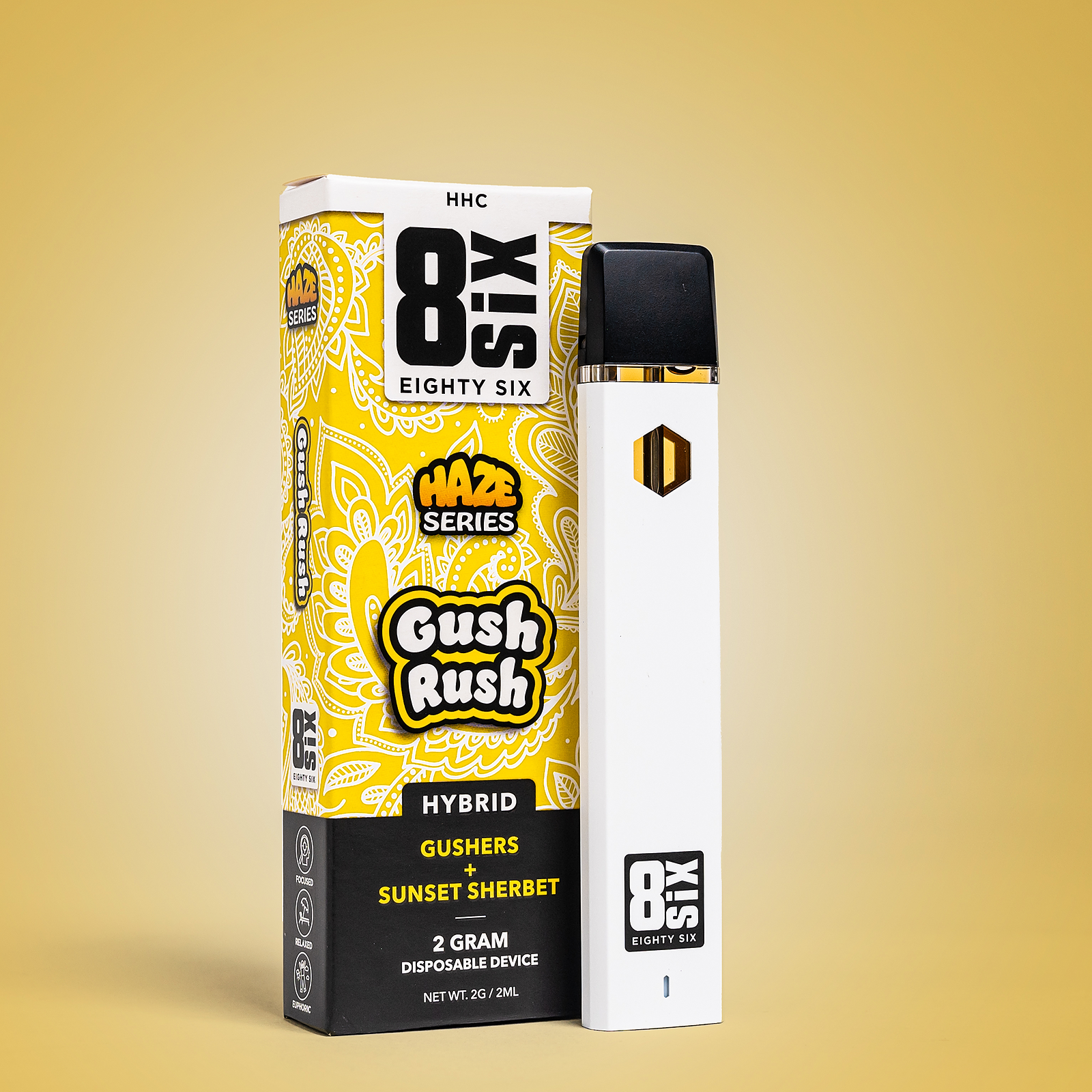 Eighty Six: Gush Rush HHC 2G Disposable (Gushers) | Leafly