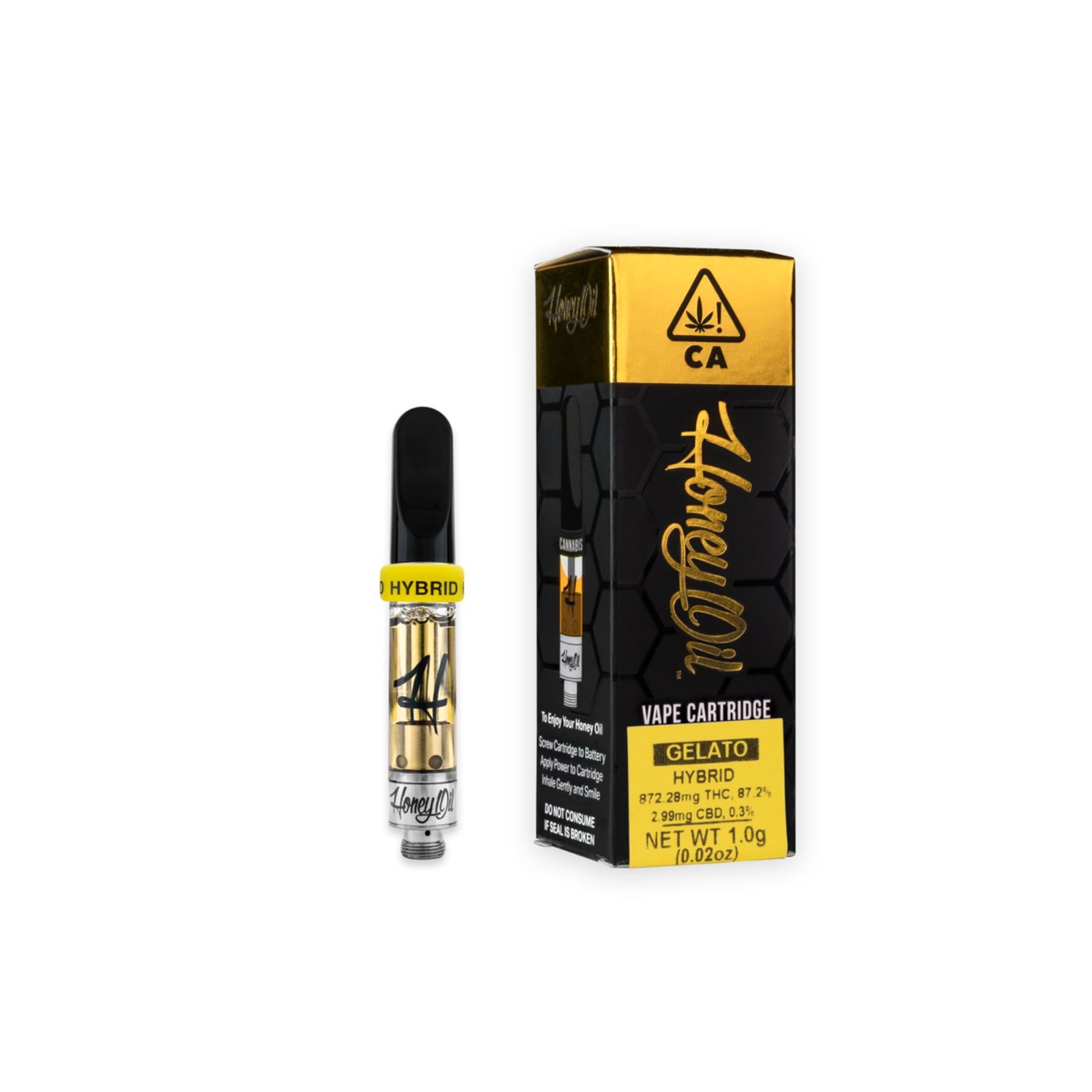 Honey Oil Gelato Thc Vape Cartridge Leafly