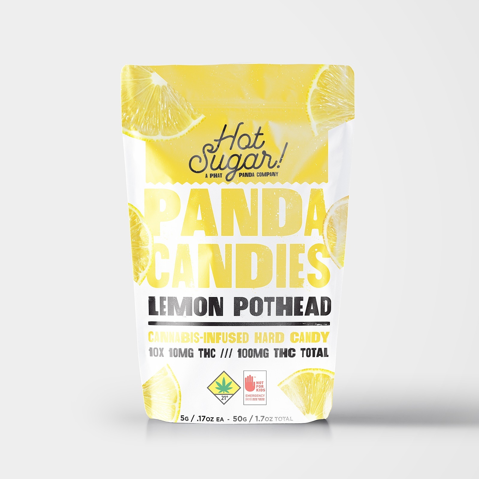Hot Sugar! by Grow Op Farms: Sour Lemon Pothead Panda Candies 100mg 10 ...