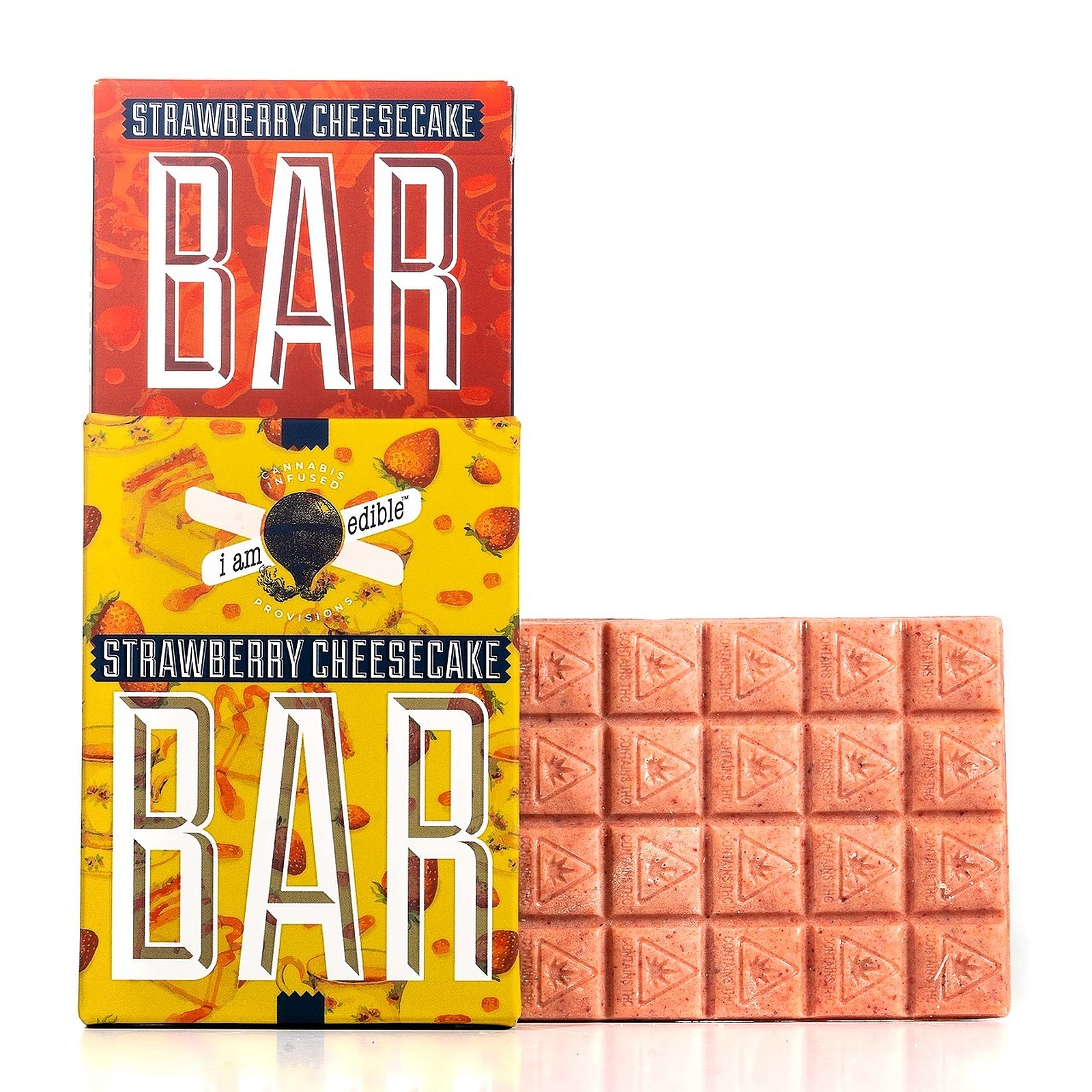 i am edible: Strawberry Cheesecake Bar 100mg | Leafly