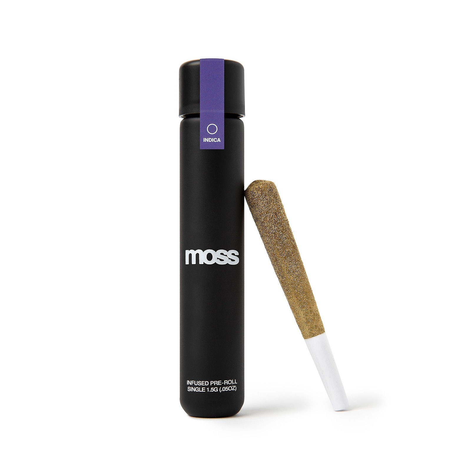 MOSS: Single Infused Pre-Roll 1.5g - Indica Blend | Leafly