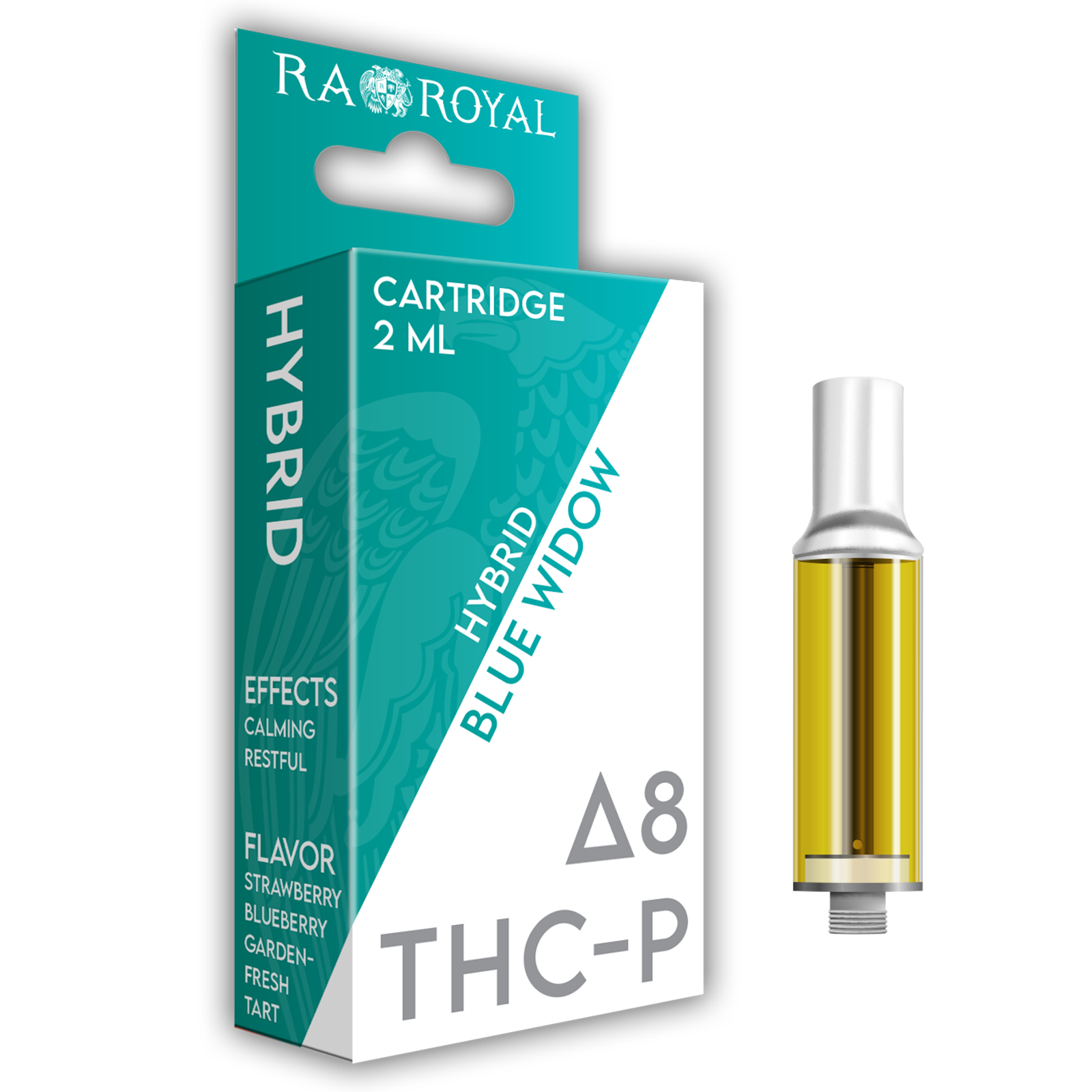 RA Royal: DELTA-8 + THC-P VAPE CARTRIDGE (2 ML): BLUE WIDOW HYBRID ...