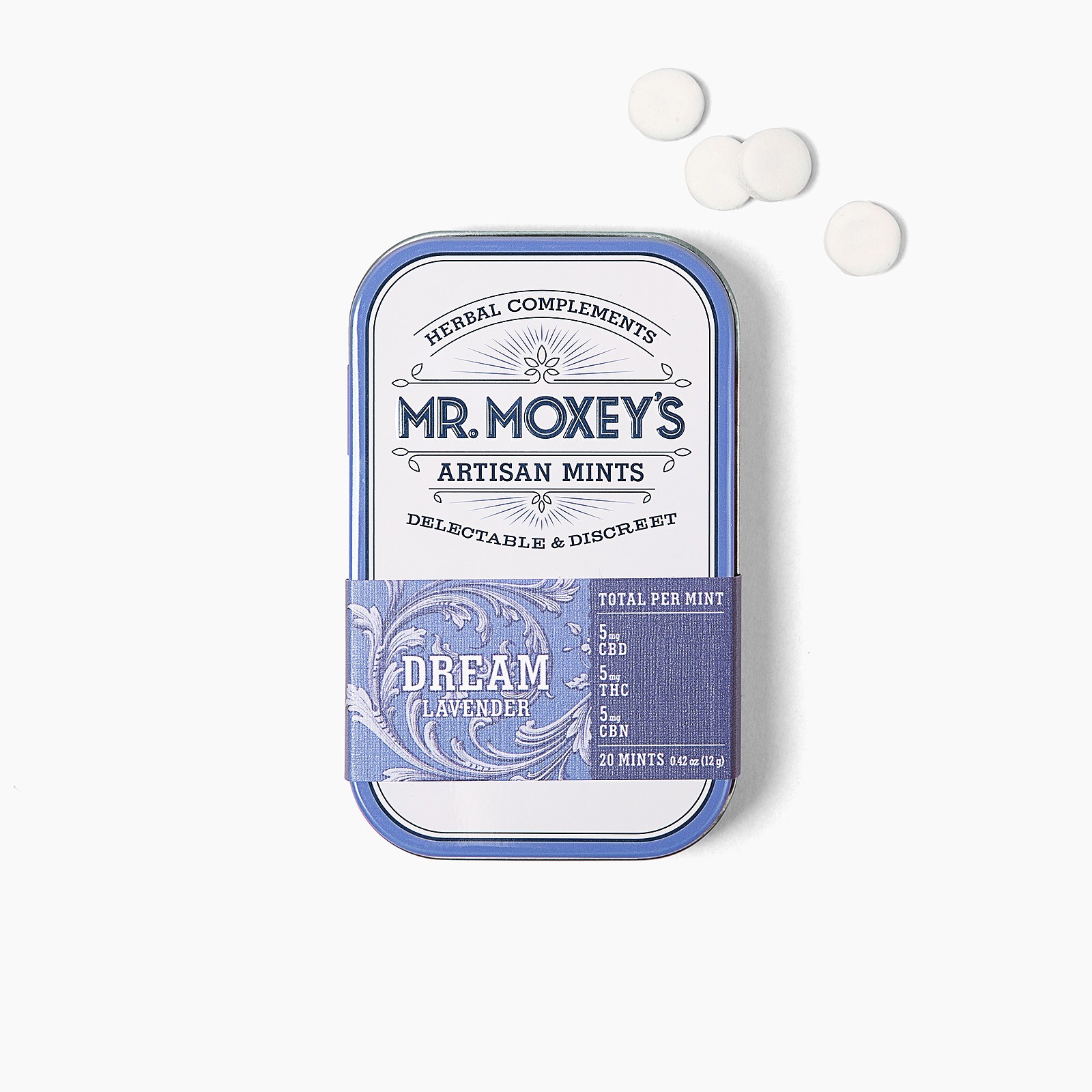 Mr. Moxey's: Dream 1:1:1 Lavender Mints (100mg CBD/100mg THC/100mg CBN ...