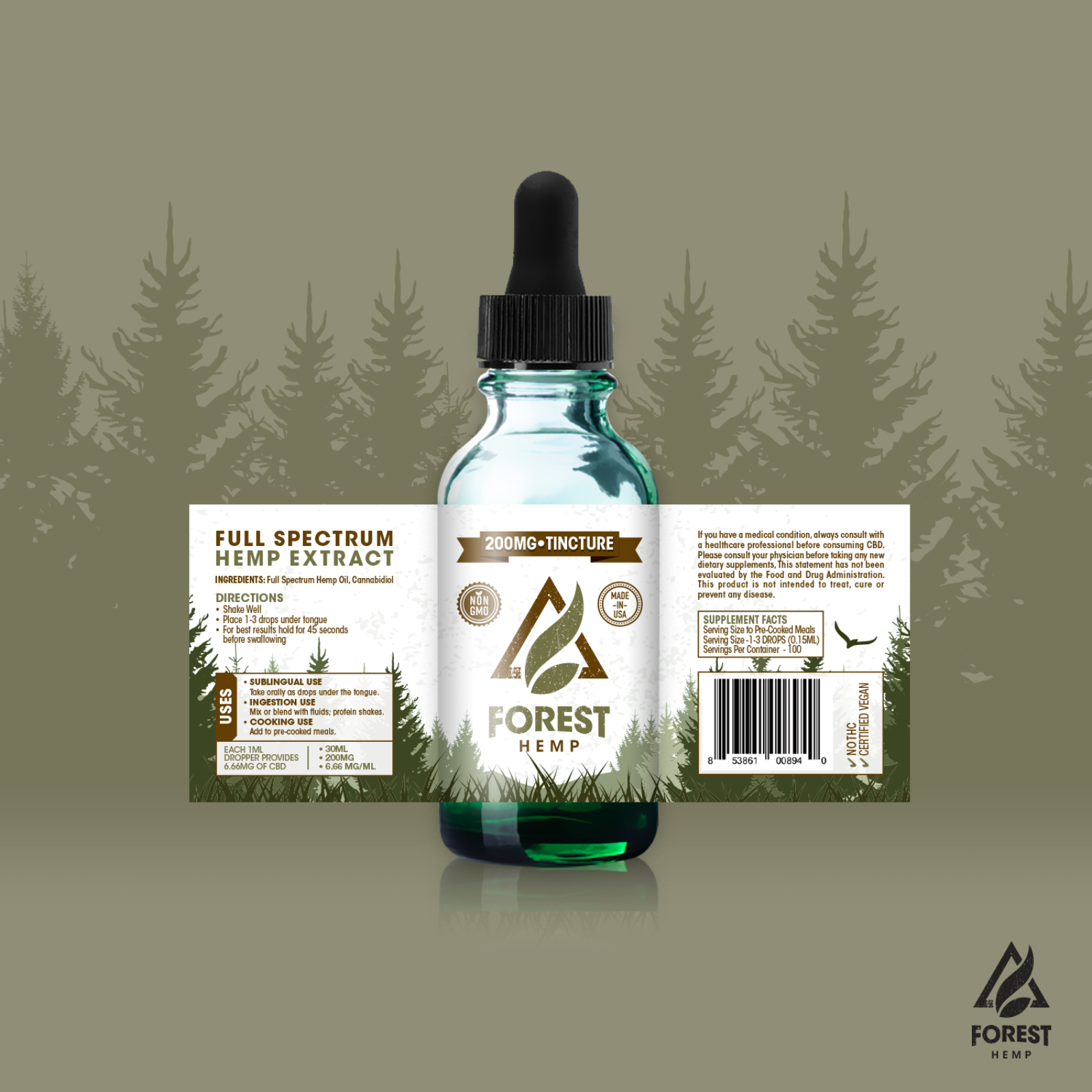 Jolly Green Oil: Forest Hemp Full Spectrum Tinctures | Leafly