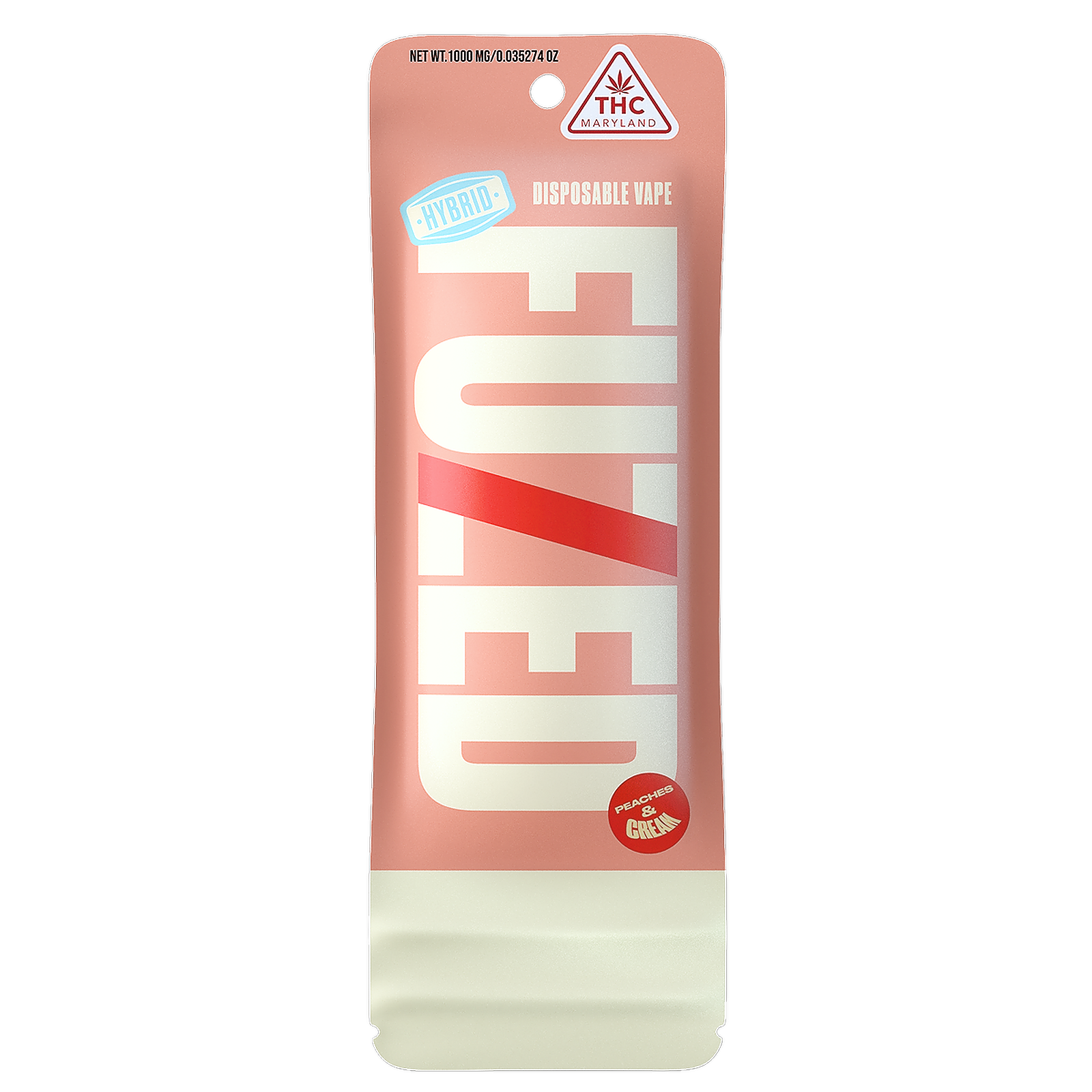 Curio Wellness: Fuzed: Peaches and Cream Disposable Vape [1g] | Leafly