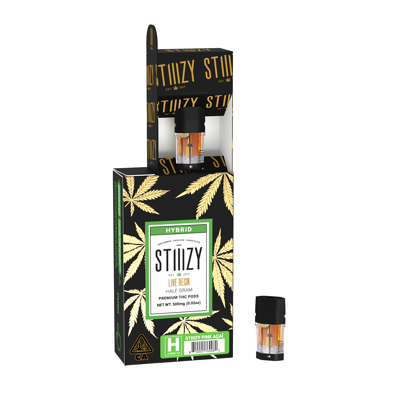 STIIIZY: STIIIZY PINK ACAI - LIVE RESIN POD .5G | Leafly