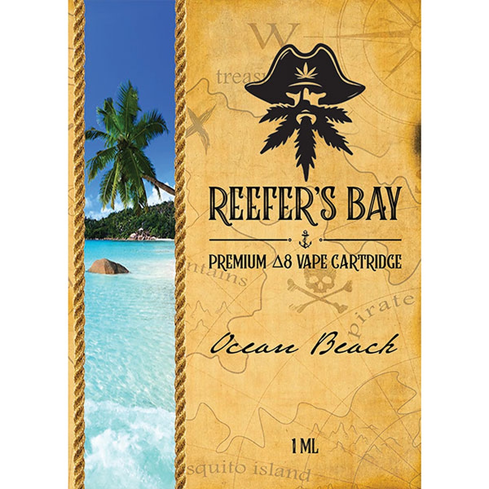 Reefers Bay: Ocean Beach CDT - Delta 8 Vape Cartridge 1ml | Leafly