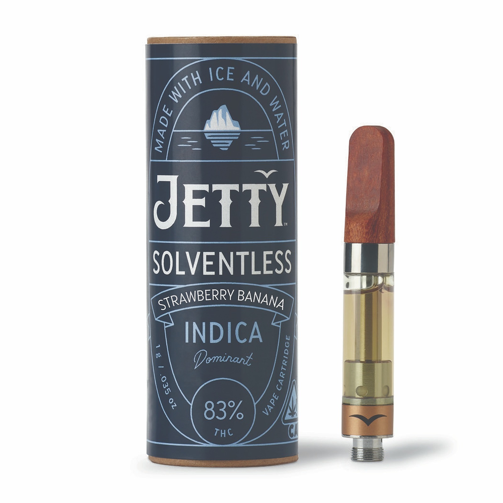 Jetty Extracts: Strawberry Banana Solventless Cartridge 1g | Leafly