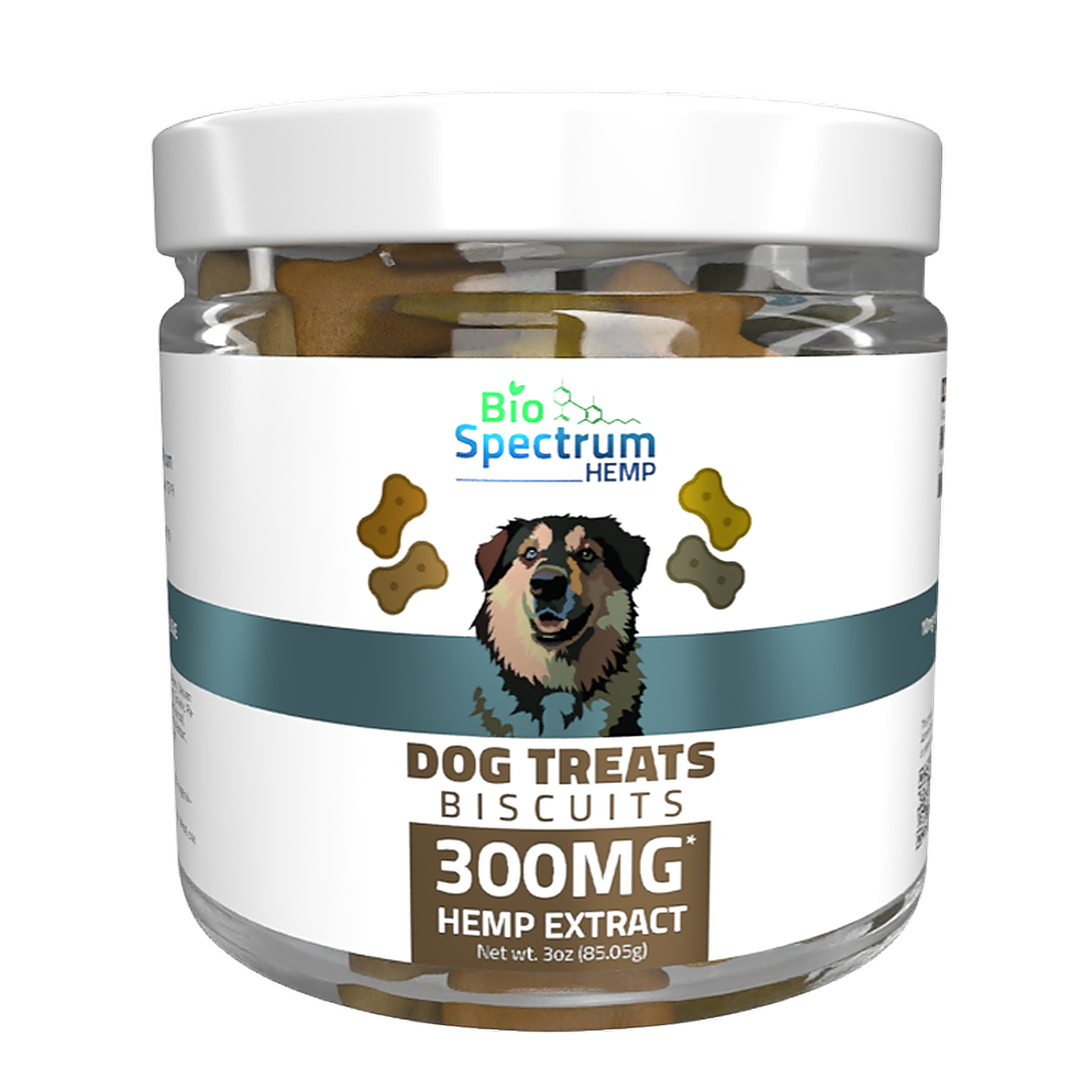 BioSpectrum Hemp: BioSpectrum Hemp-Biscuit Dog Treats 300mg | Leafly