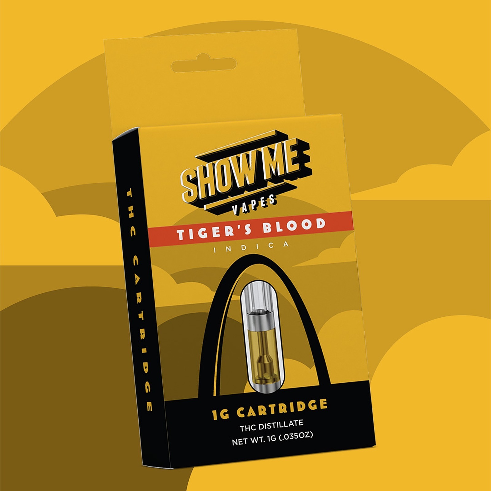 SHOW ME: Tiger's Blood (I) | 1G THC Cartridge | Show Me | Leafly