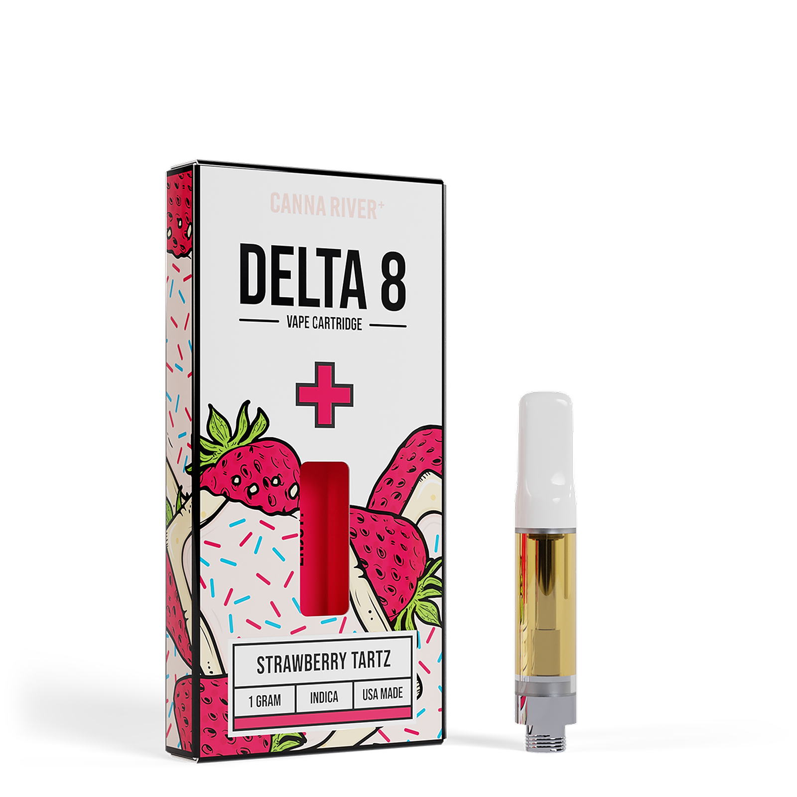 Canna River: D8 Cartridge - Strawberry Tartz | Leafly