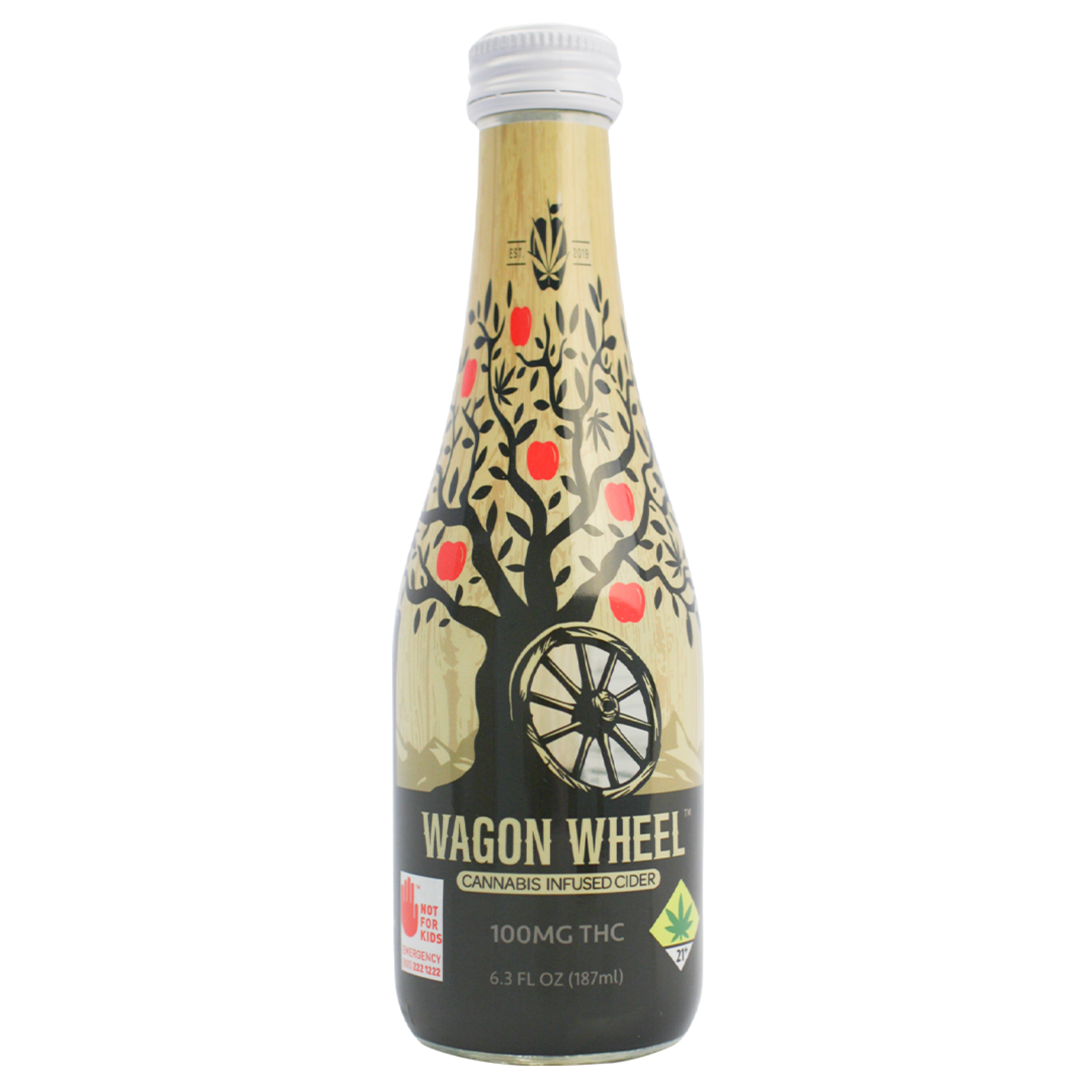 Evergreen Herbal: Wagon Wheel Cider 100mg | Leafly