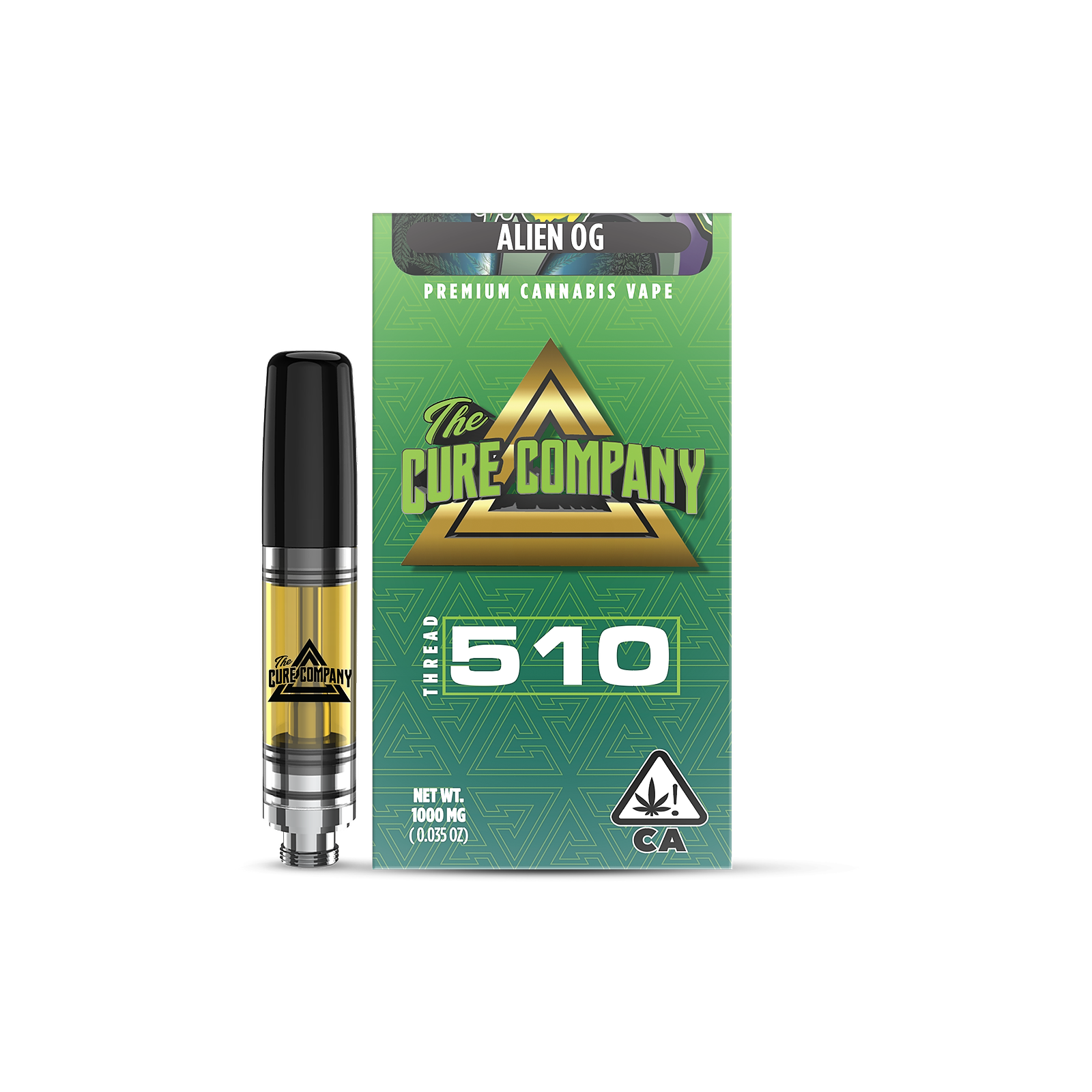 The Cure Company: Alien OG | 1g Vape Cartridge | Leafly
