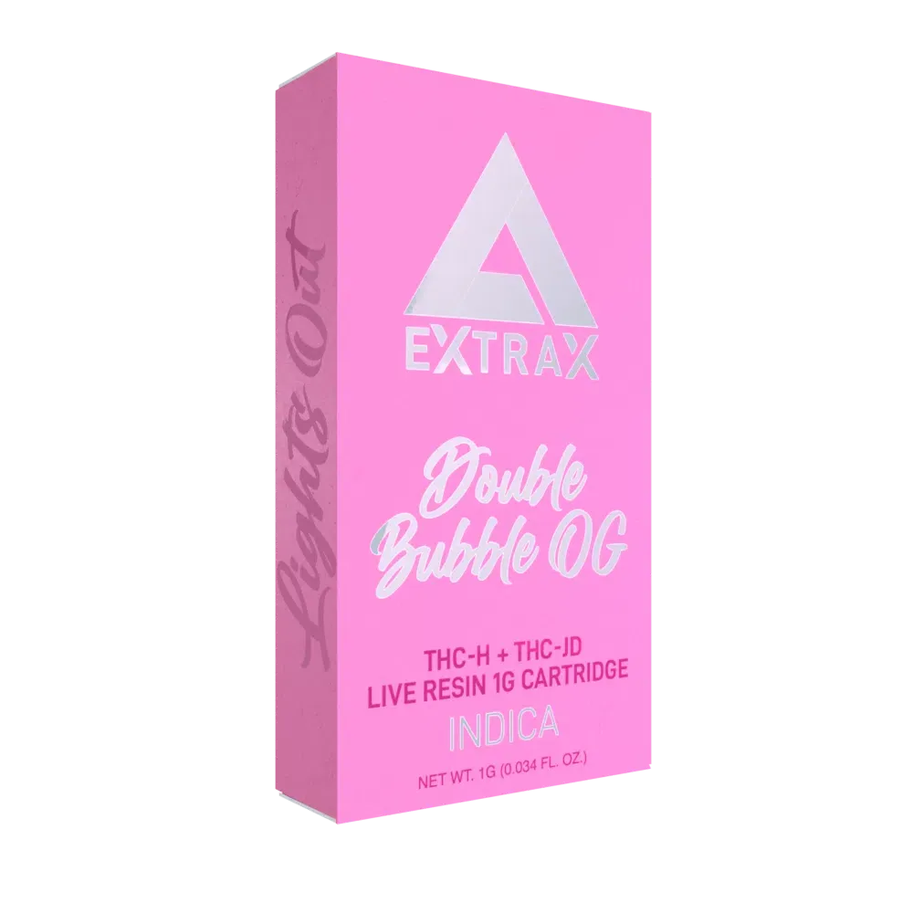Delta Extrax: Double Bubble | THCh + THCjd 1G Cartridges | Lights Out Collection | Leafly
