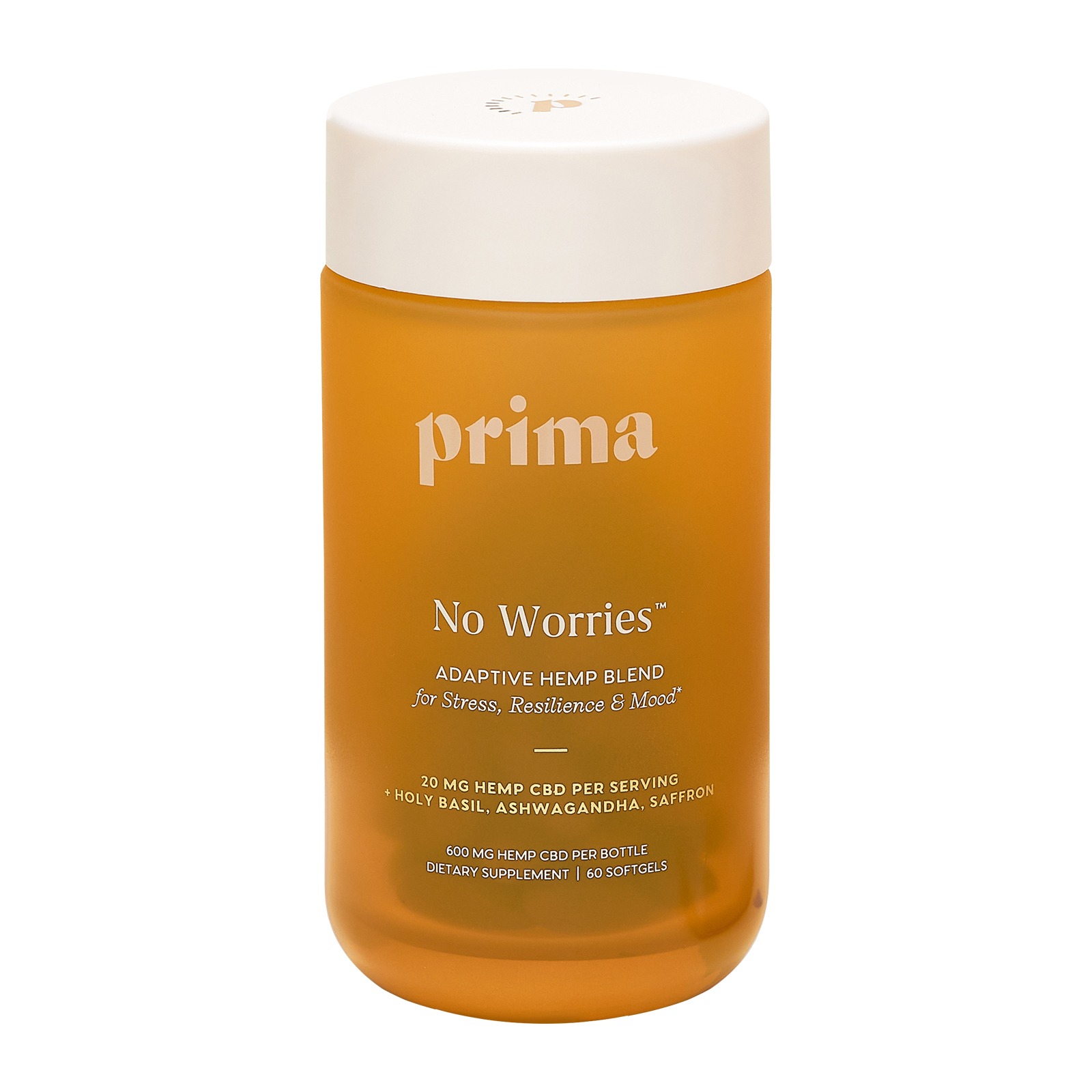 Prima: No Worries™ - CBD & Ashwagandha Multi-Blend Softgels for ...