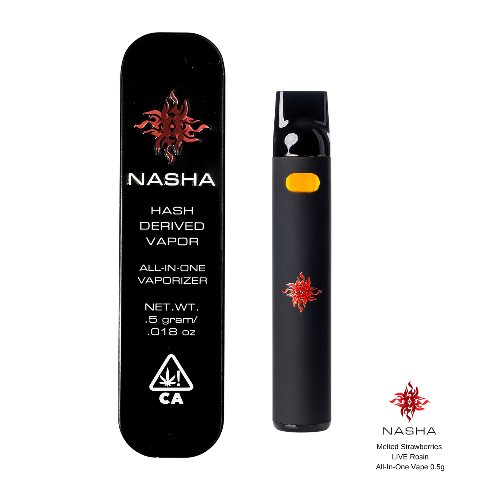 NASHA: Melted Strawberries Live Rosin Vape Cart .5g (Sabertooth) | Leafly