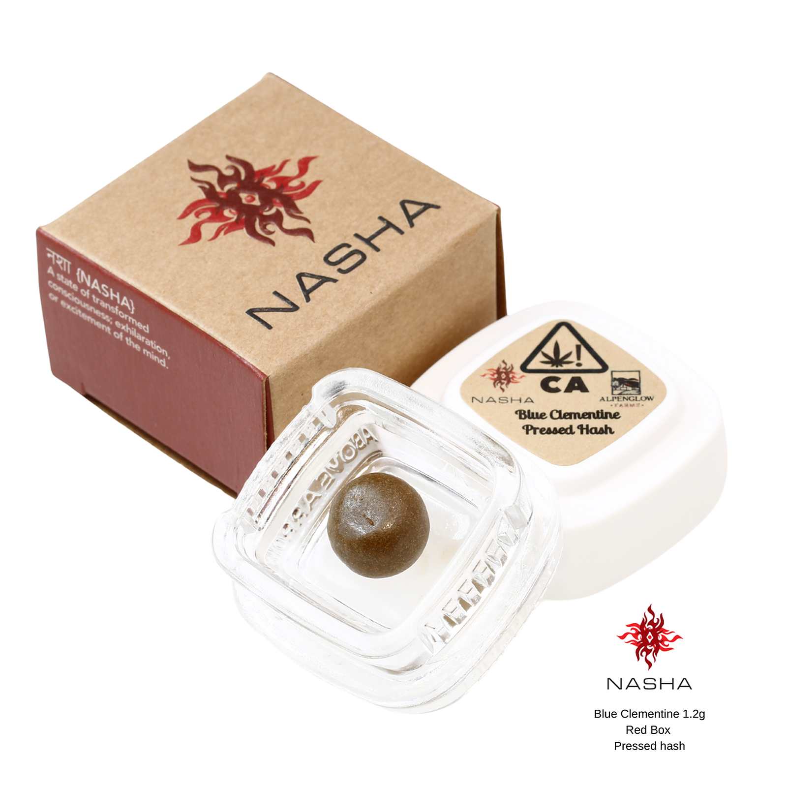 NASHA: Blue Clementine 1.2g Red Pressed Hash | Leafly
