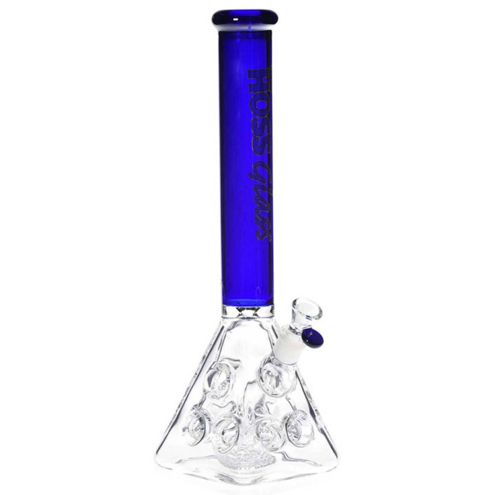 Utopia Glass: Hoss Glass 18 Inch Holey Pyramid Colored Top Beaker with ...