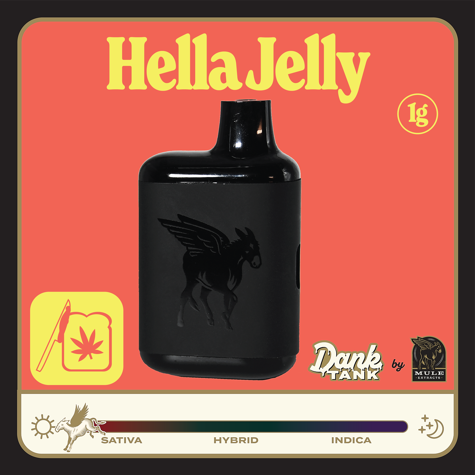 Mule Extracts: 1g Dank Tank Pure Live Resin Hella Jelly 89.6% (Sativa ...