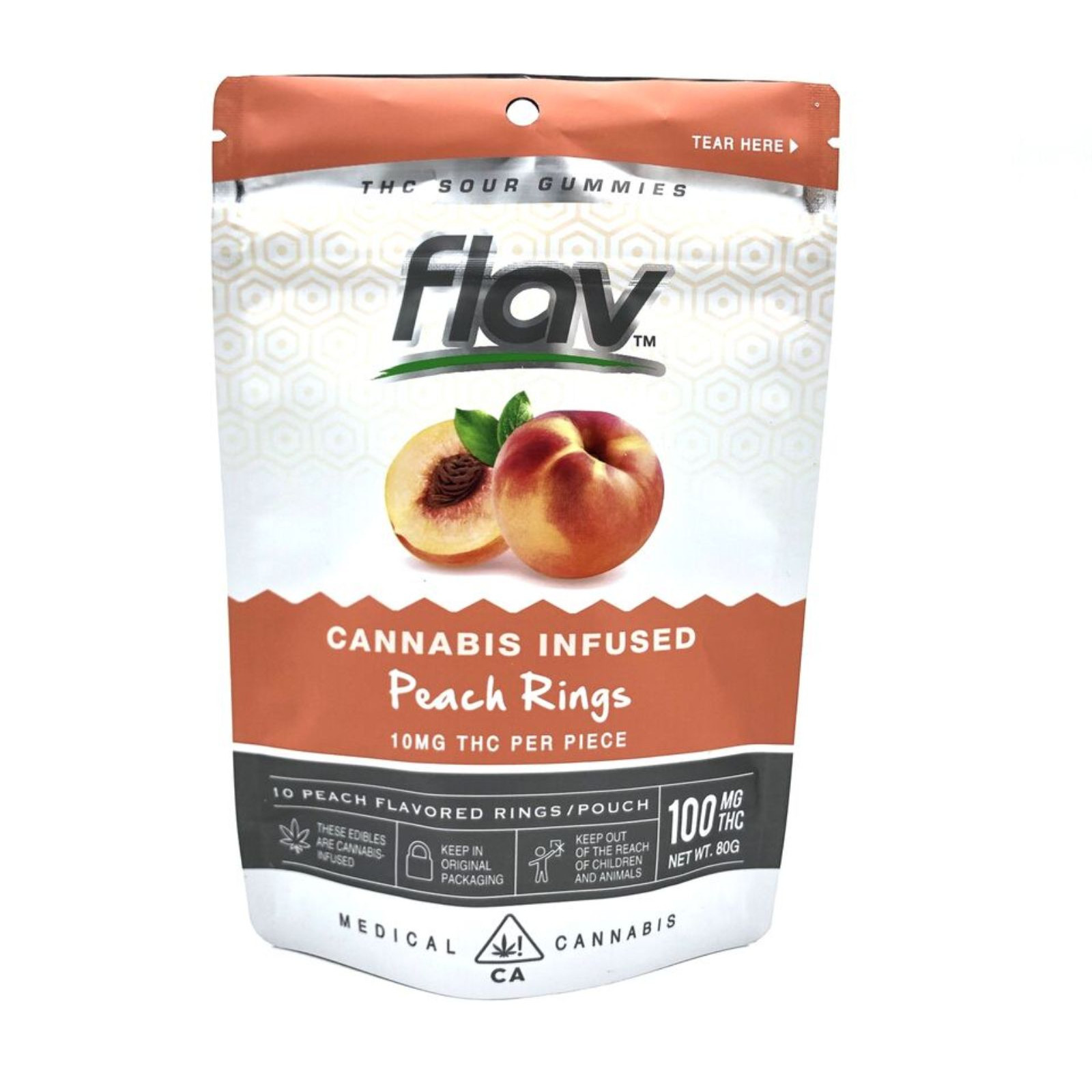 Peach Rings 100mg 10-pack | Leafly