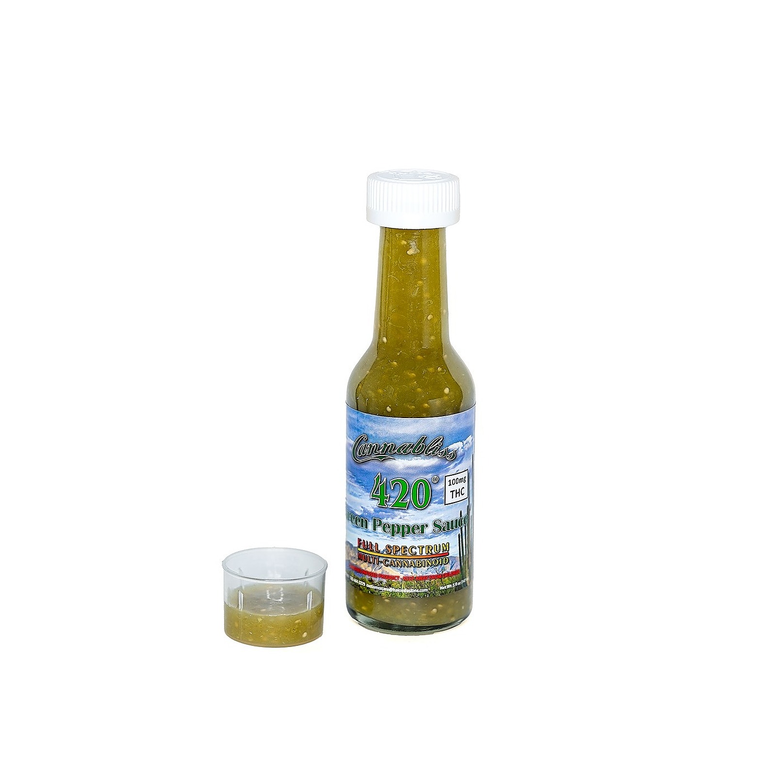Cannabliss: Cannabliss - 420 Green Pepper Sauce [100mg] | Leafly