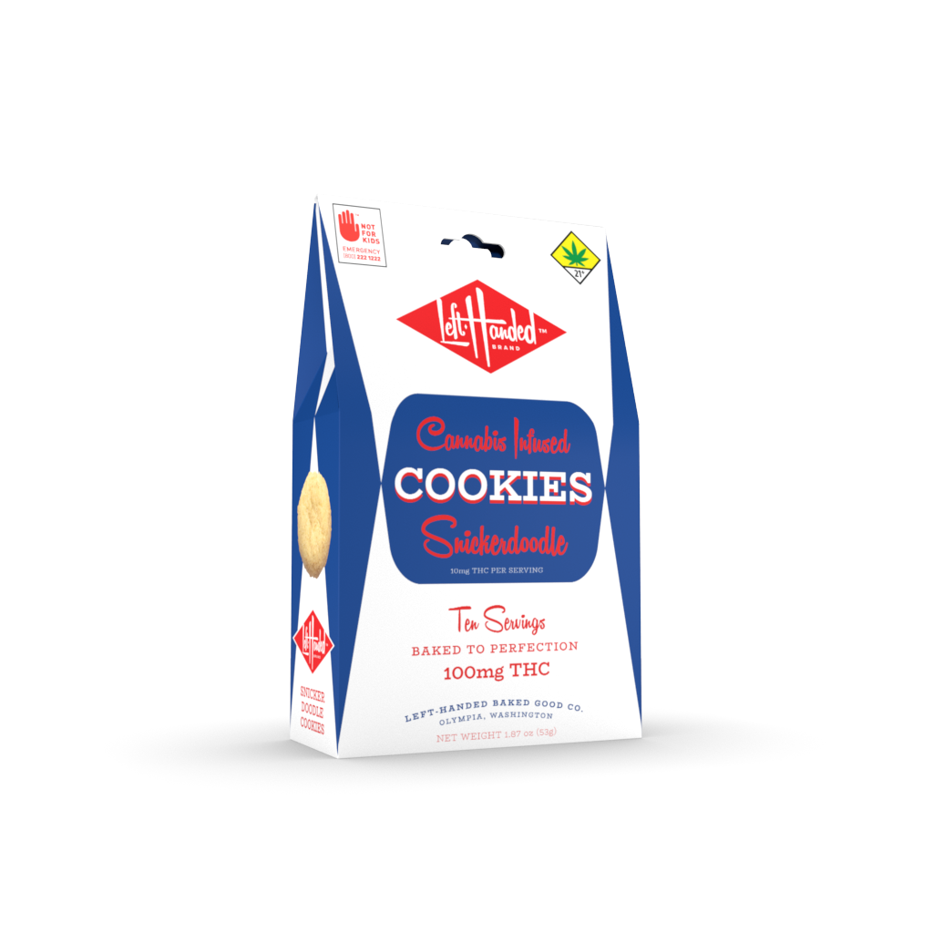 Left-Handed Brand: Snickerdoodle Cookies 100mg 10-pack | Leafly