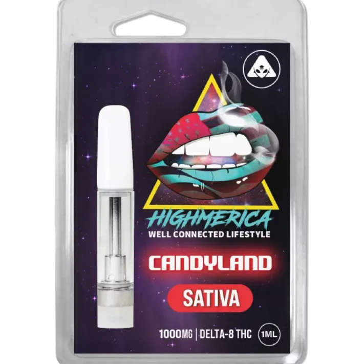Highmerica CBD: Highmerica CandyLand - Delta 8 - Vape Cartridge | Leafly